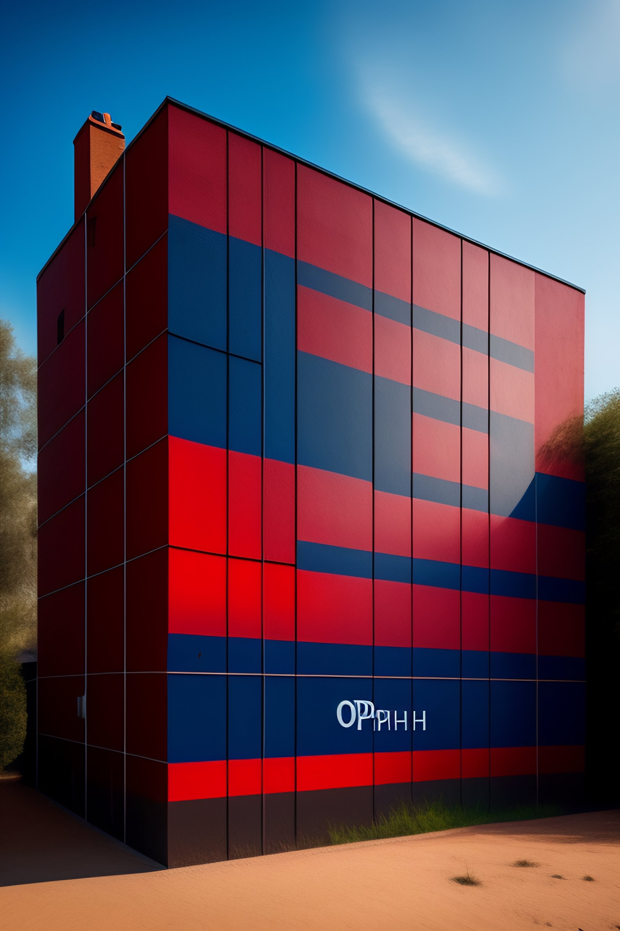 Lexica - Giant graffiti of the word Ophir on a brick wall