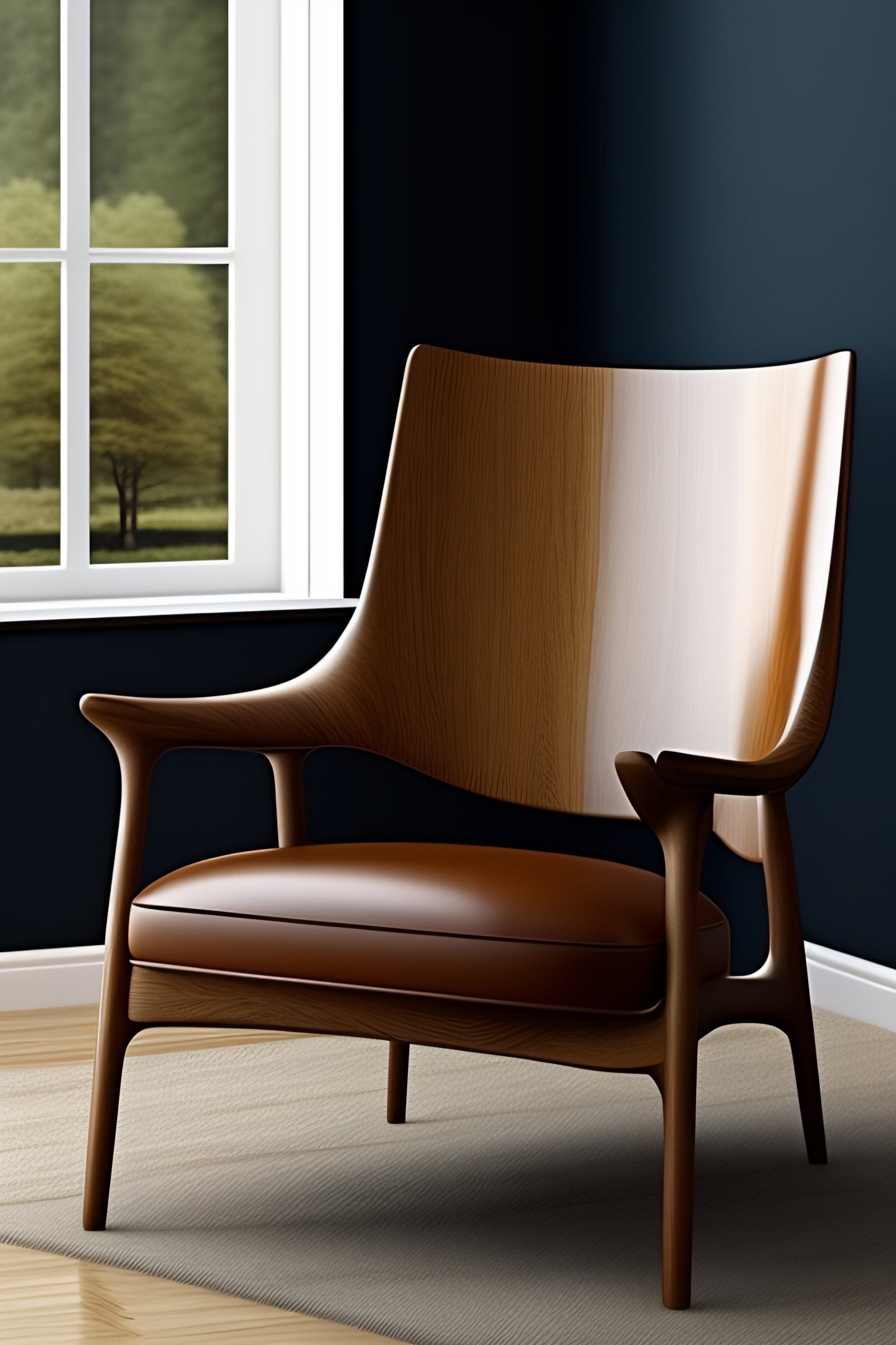 Lexica - Plans for a modern and simple oak wood arm chair comfy elegant ...
