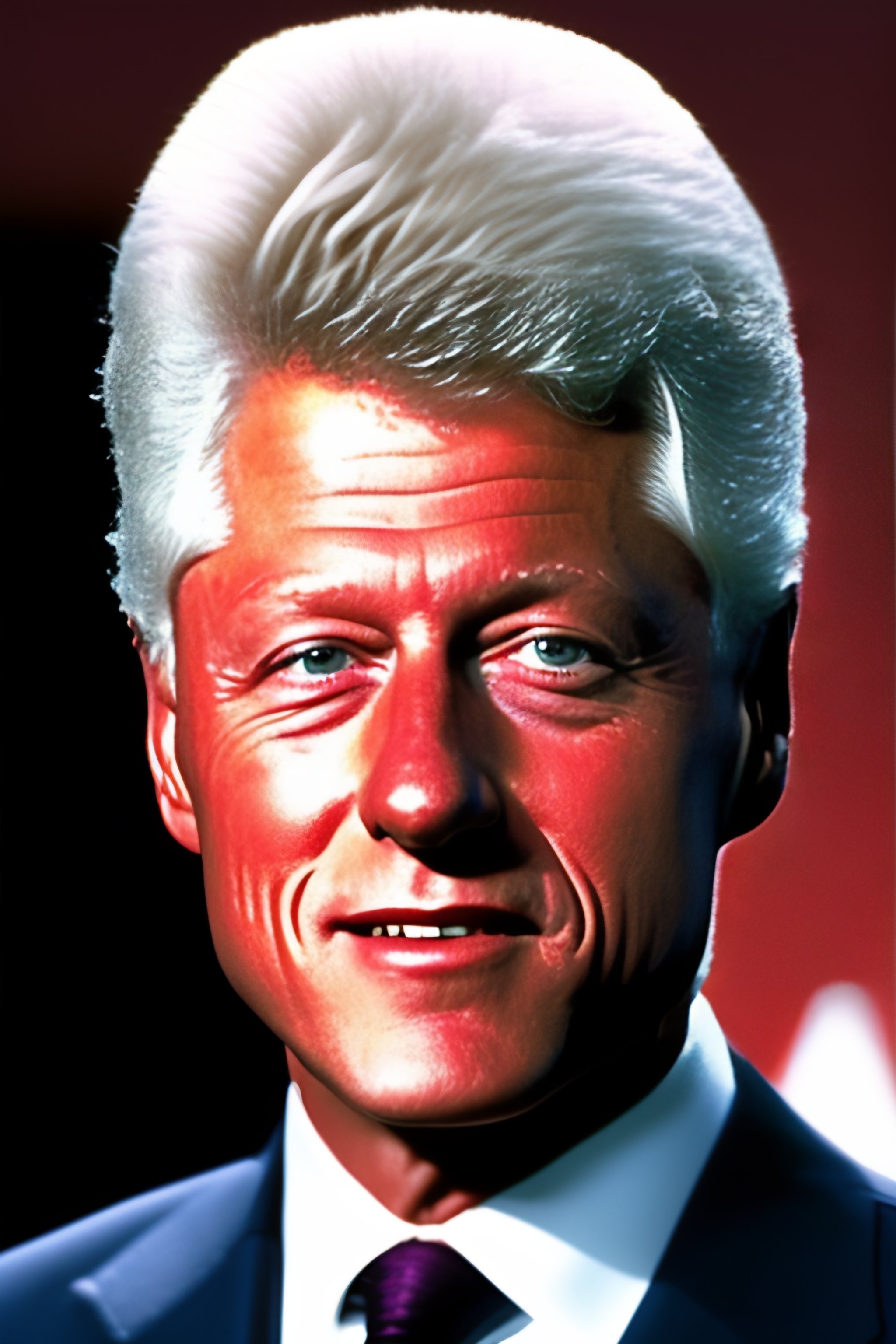Lexica - Bill clinton with afro hair