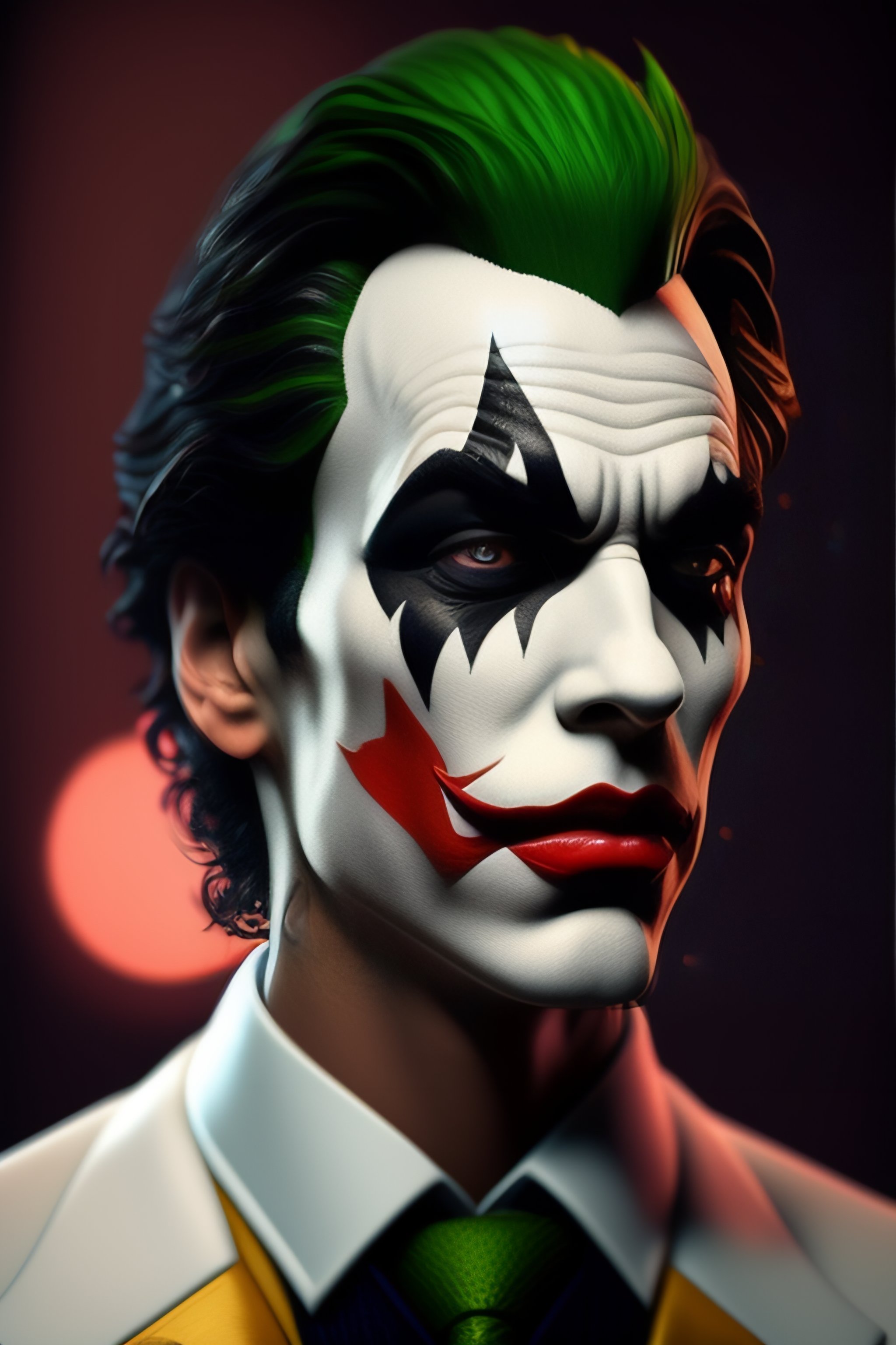 Lexica - Sad joker, hyper realistic, detailed, cinematic, 4k