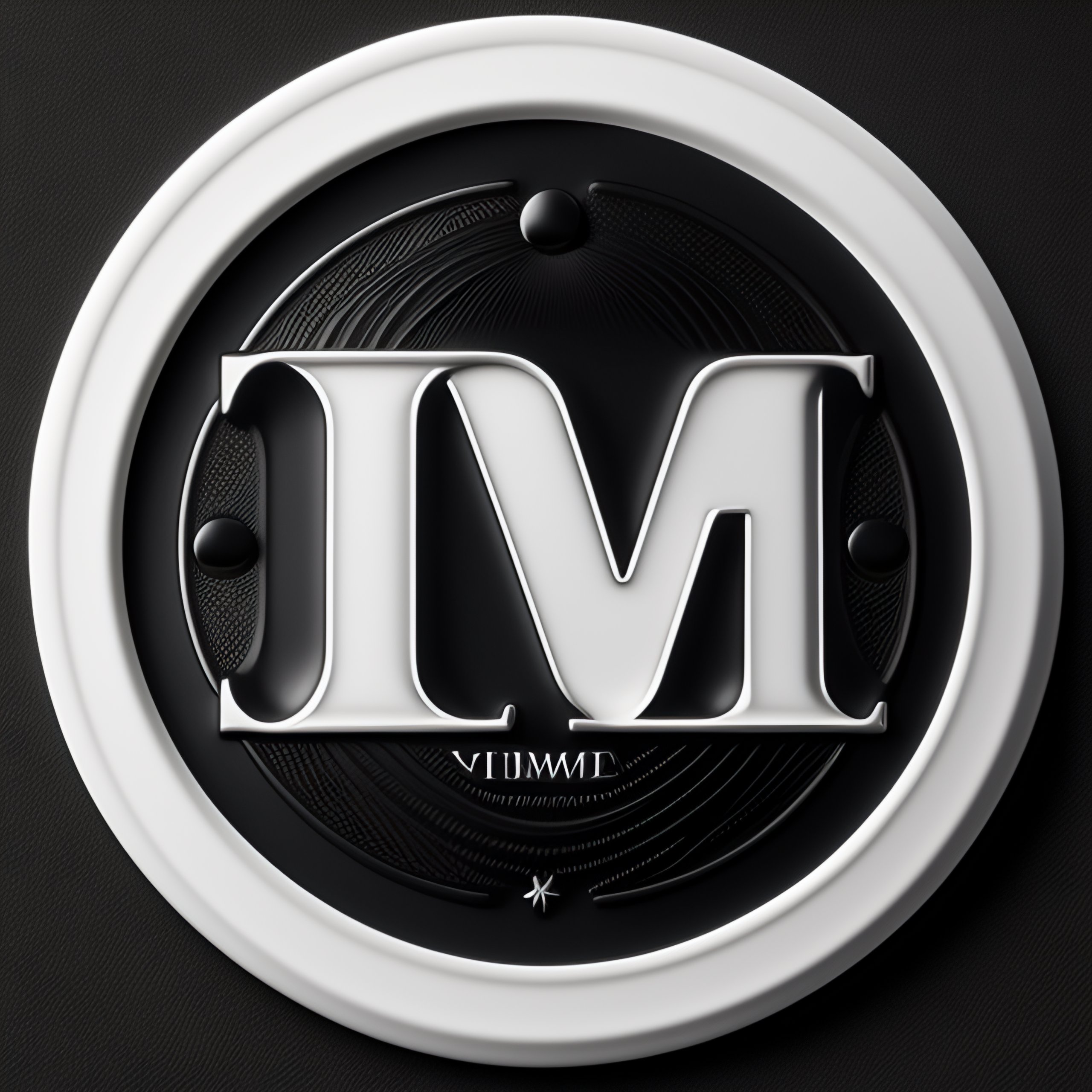 Lexica - Matt Black, platinum, white, Crypocurrency Logo Round, M ...