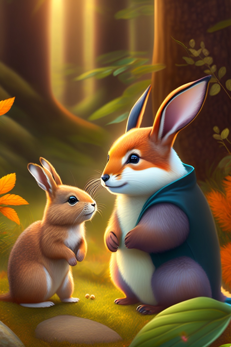 Lexica - In a magical forest, there lived four animal friends: Riley ...