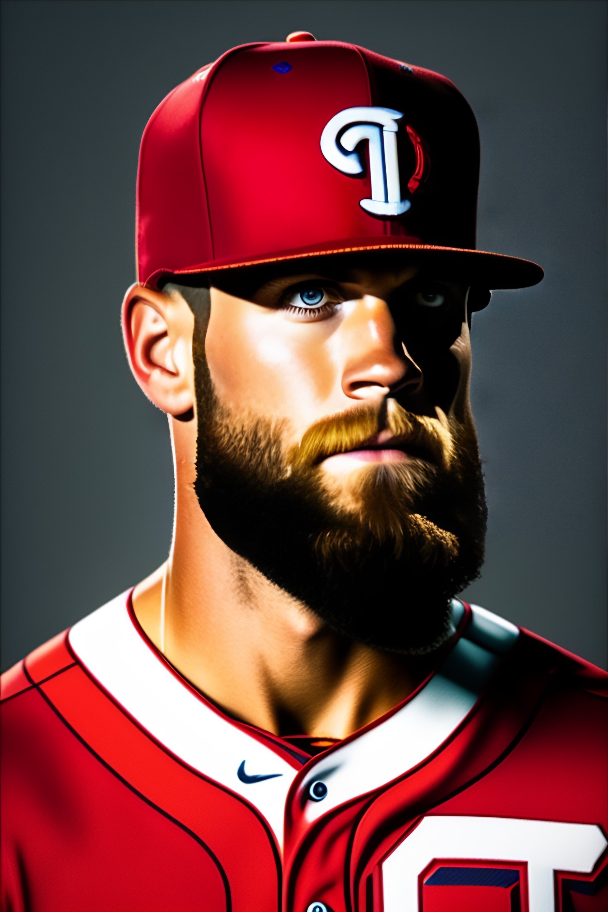 Lexica - Bryce Harper front portrait, 8 bit style