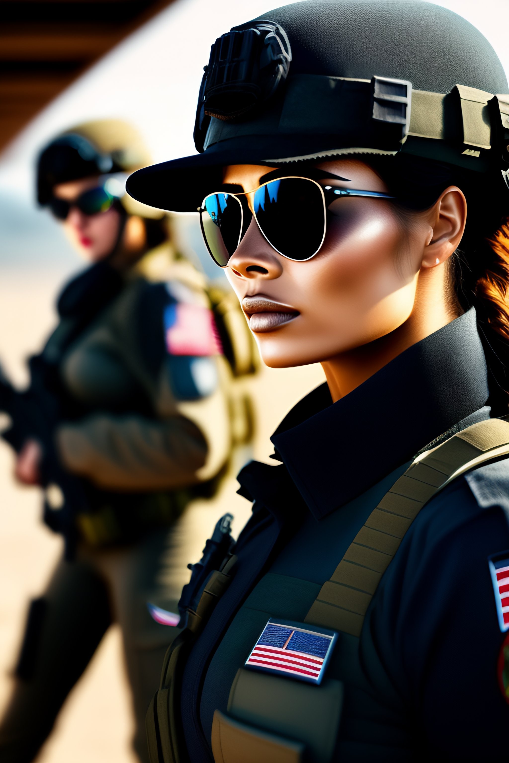 Lexica - Female swat team, sunglasses, photography, highly detailed ...