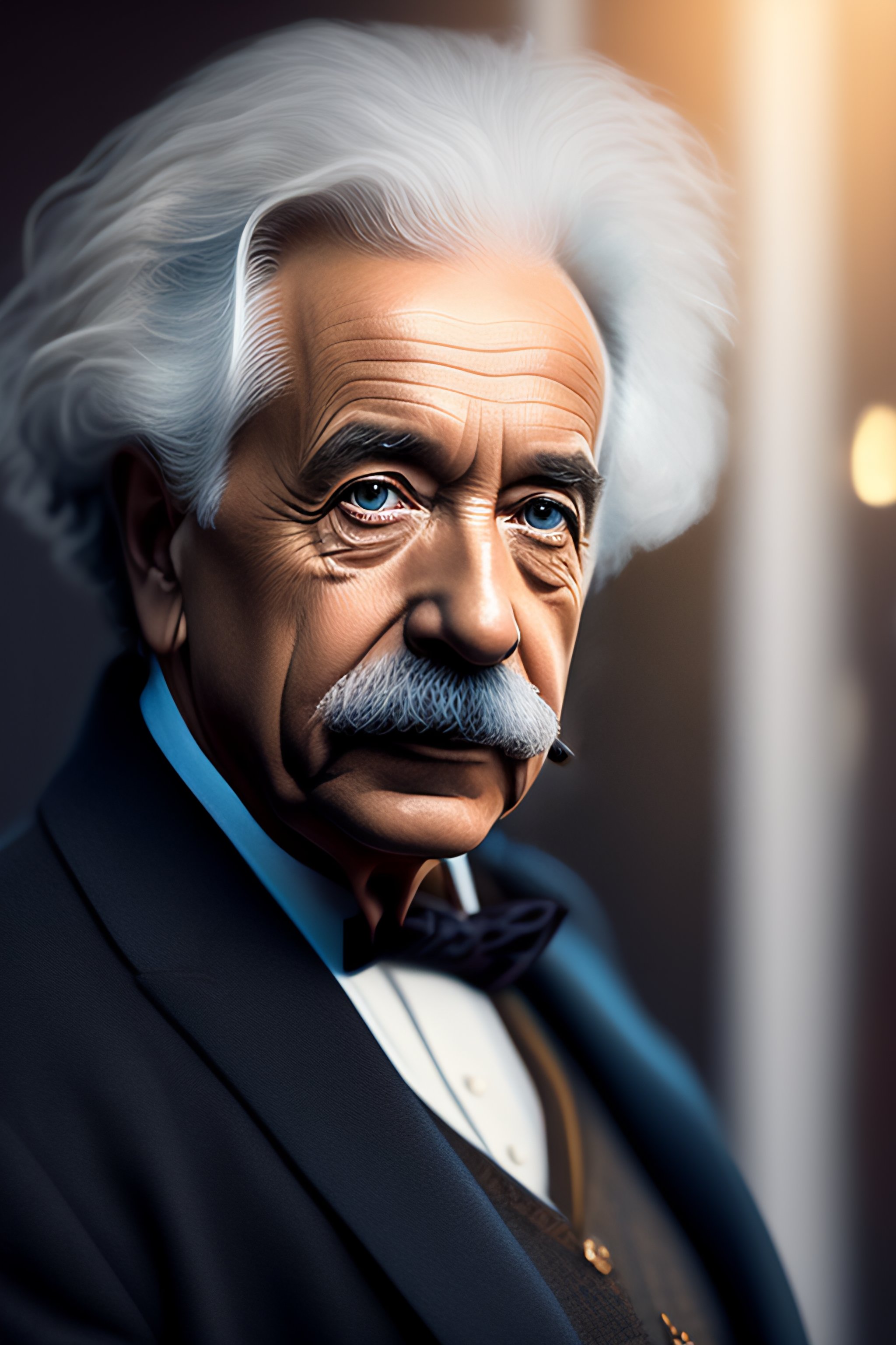 Lexica - Hyper realistic 8k Albert Einstein, perfect composition ...