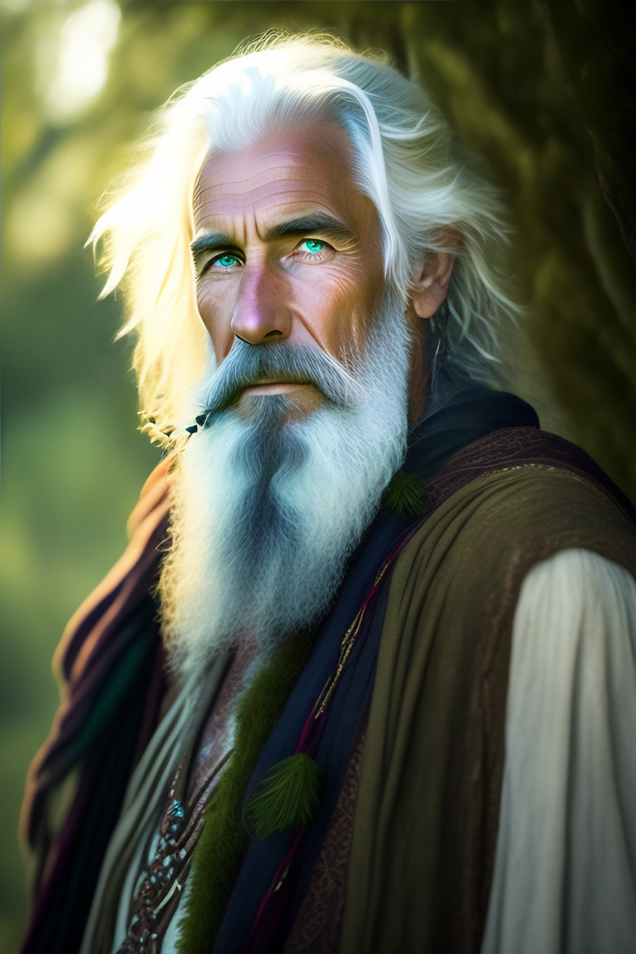 Lexica - Portrait of scruffy skinny ancient male druid, in rags, gnarly ...