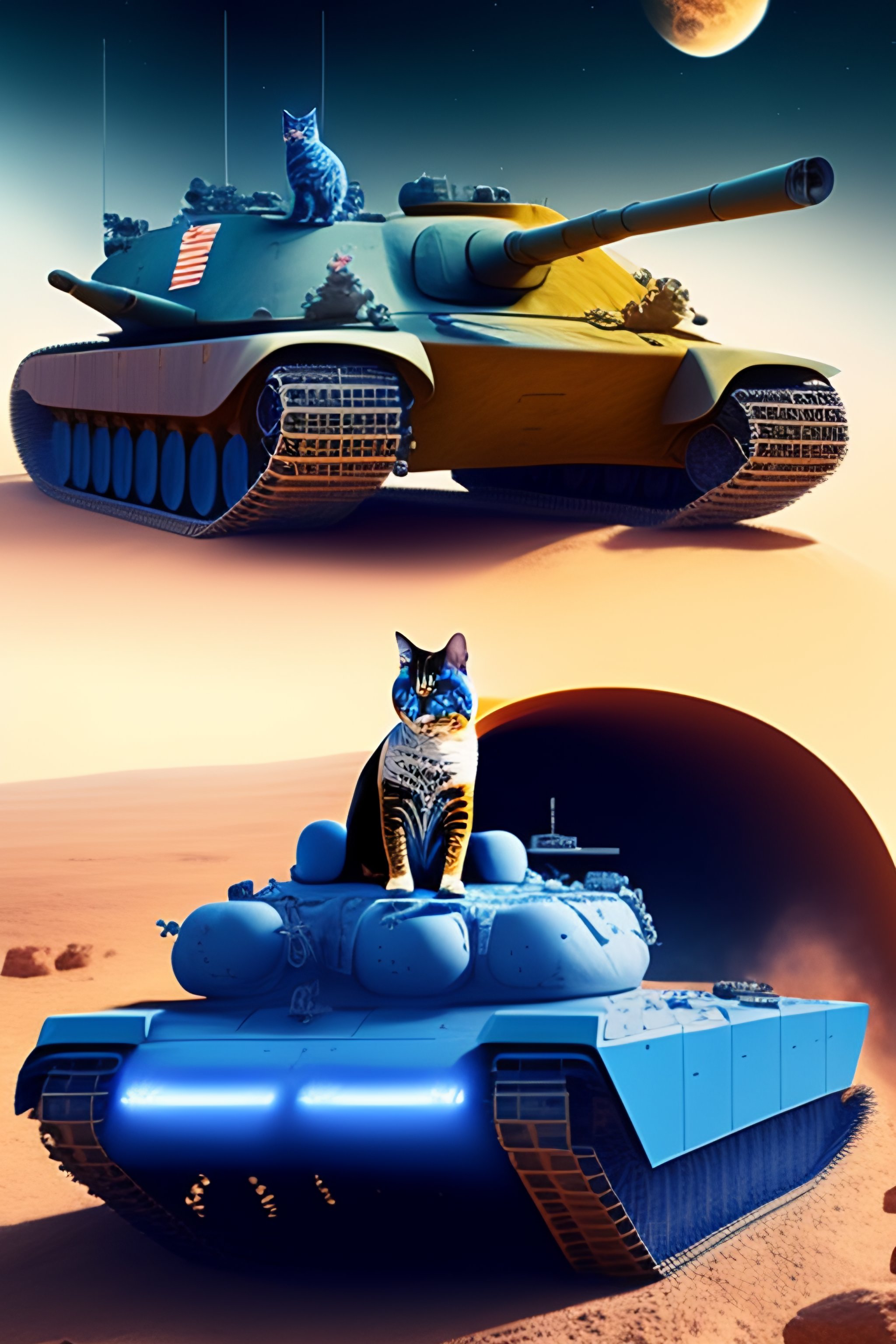 Cats Driving Tanks