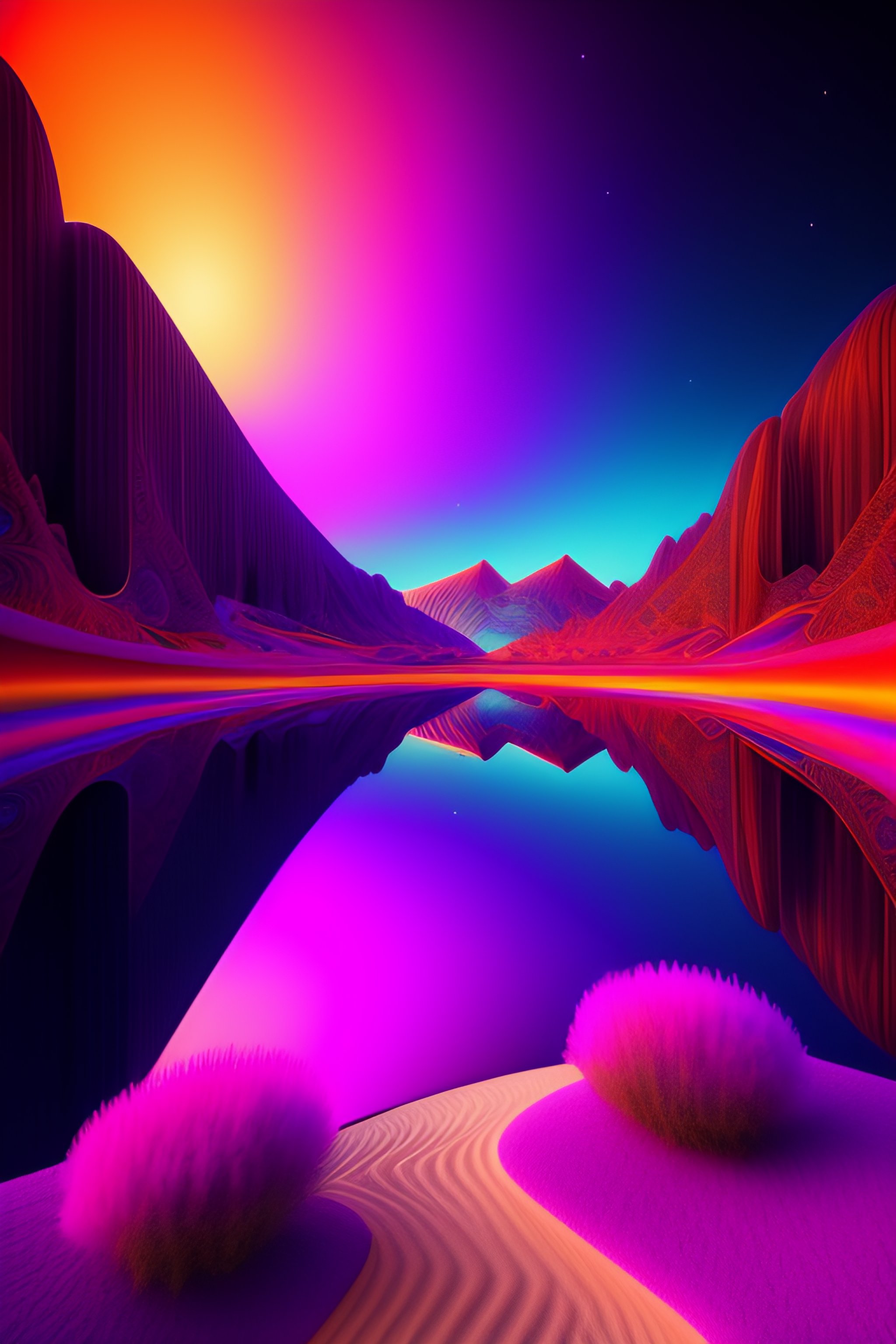 Lexica - The most psychedelic scene imaginable, intricate, art by Alex ...