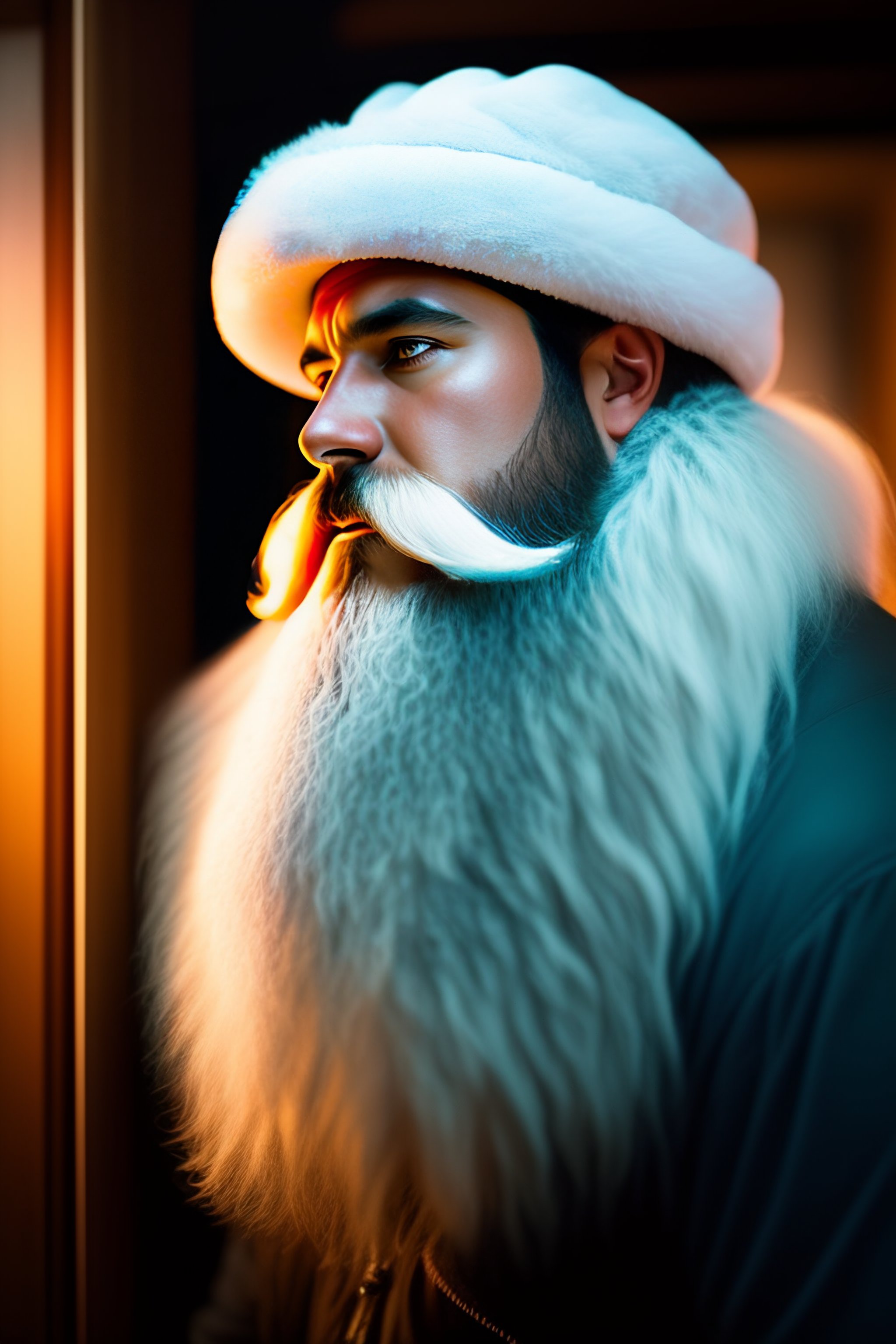 Lexica - A yeti with the face of a beard guy