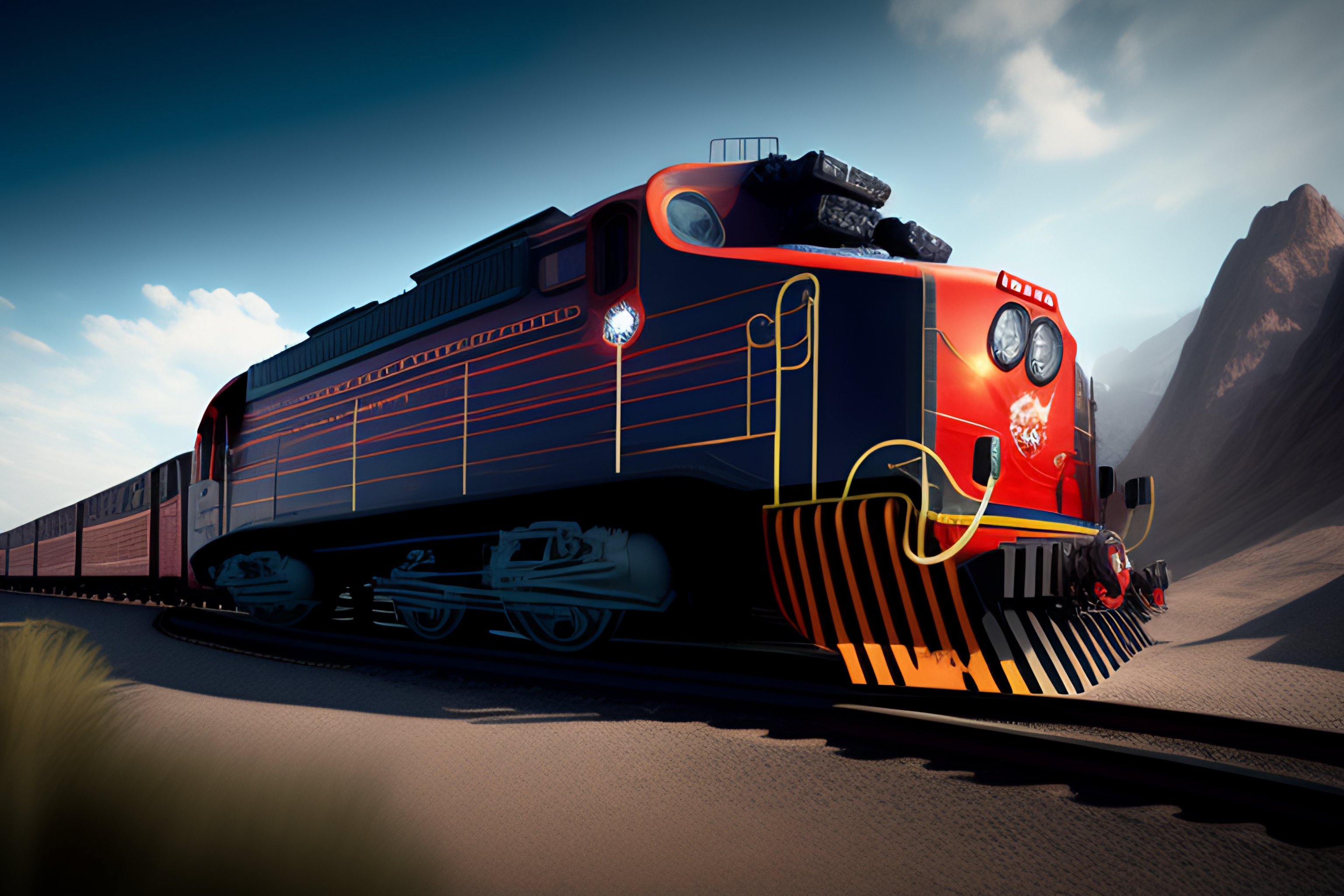 Lexica - Hyperdetailed cinematic portrait of an evil spider-train ...