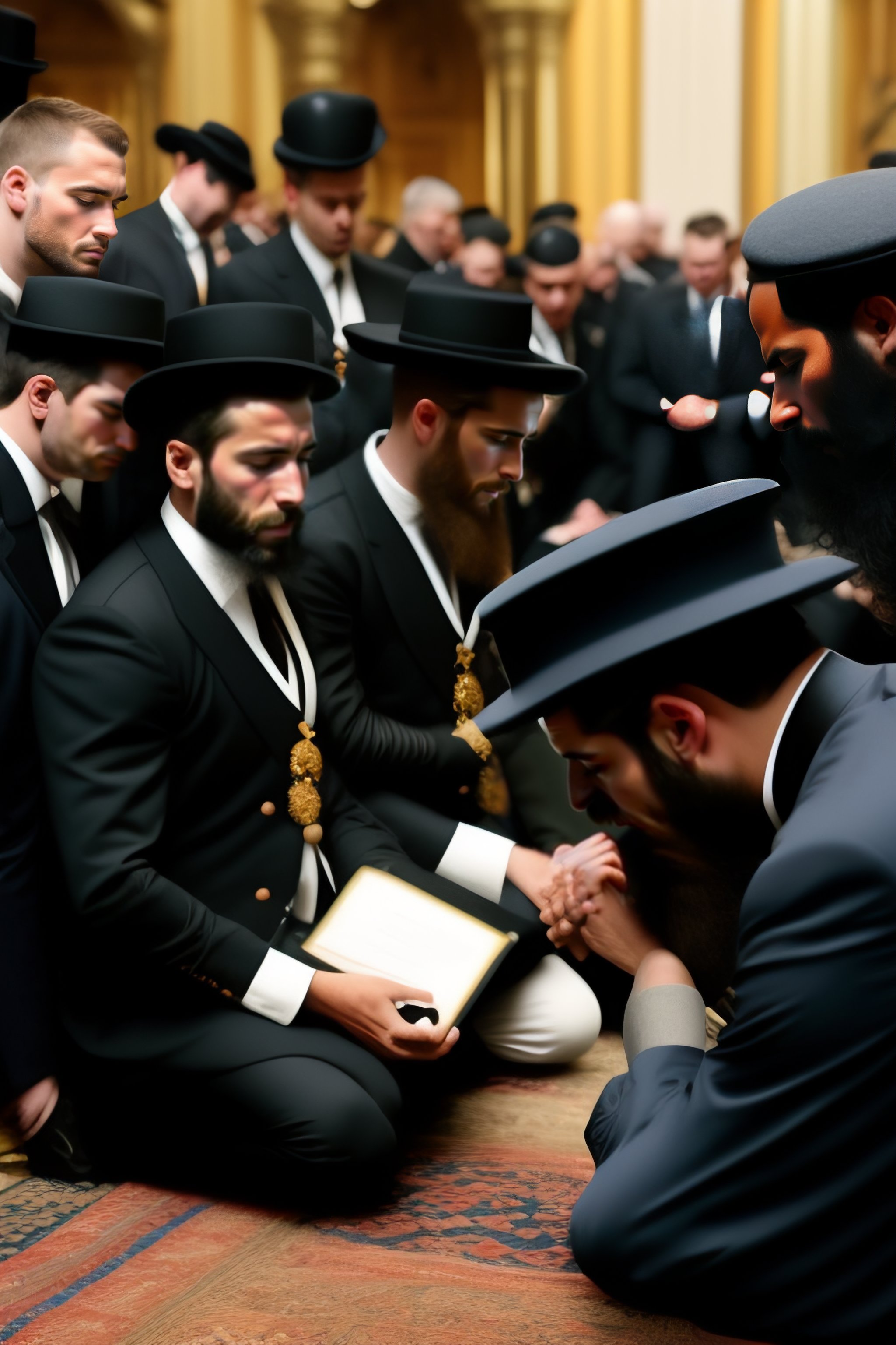 Lexica - Show Hasidic Jews praying