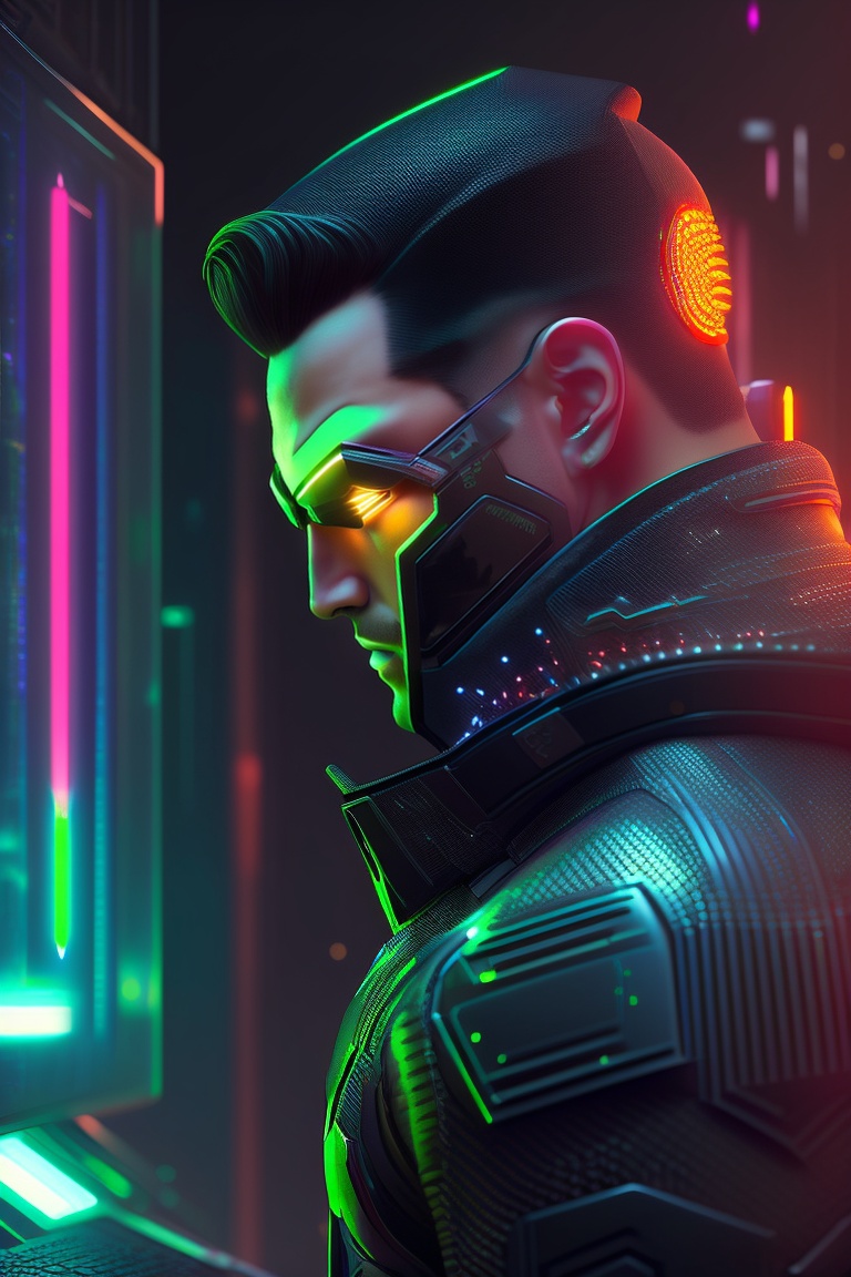 Lexica - Solo man in The Matrix, neo noir, cyberpunk, traditional art ...