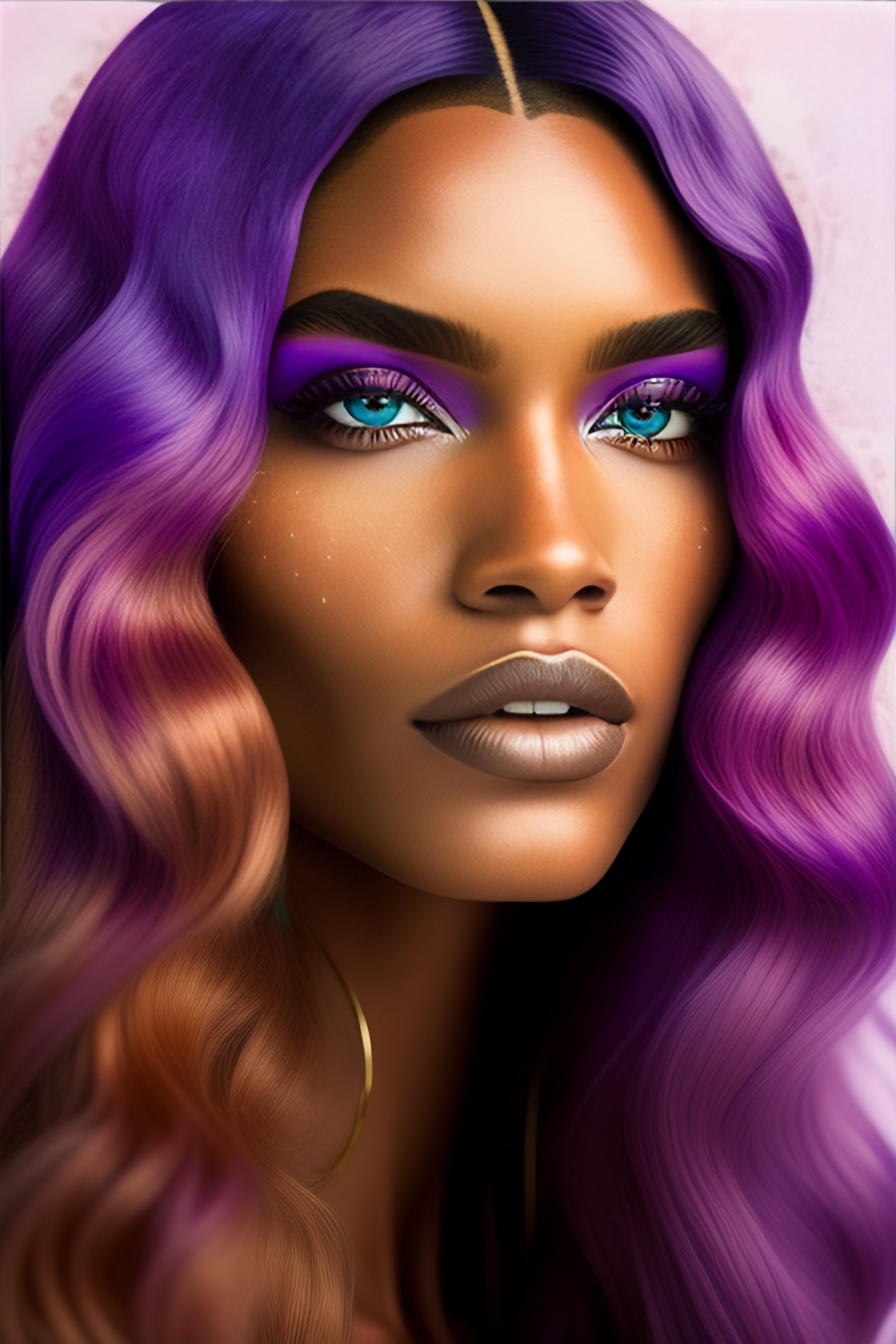 Lexica - A photo close-up of a beautiful long haired woman with light ...