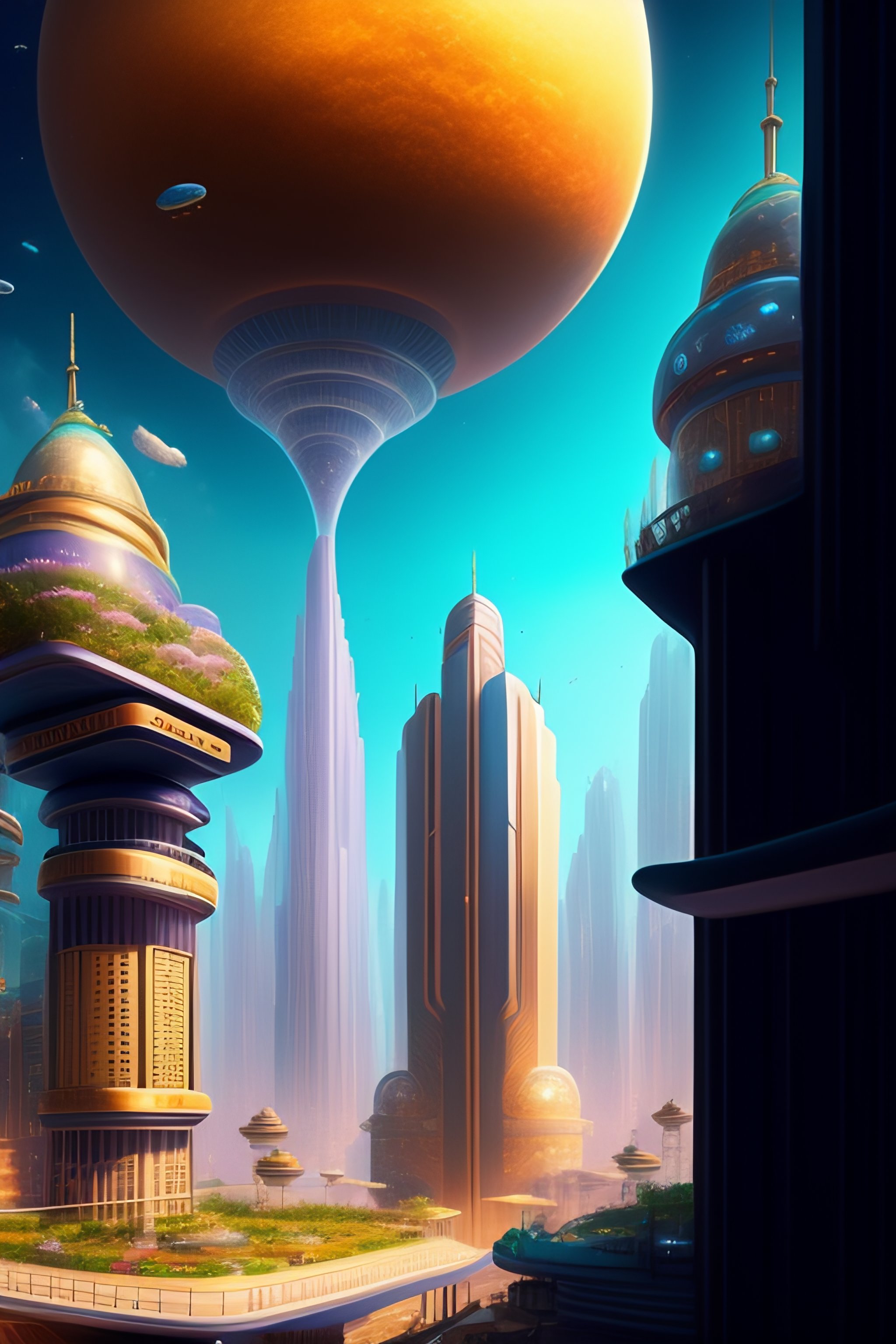 Lexica - A city in a microscopic civilization with bacteriapeople and ...