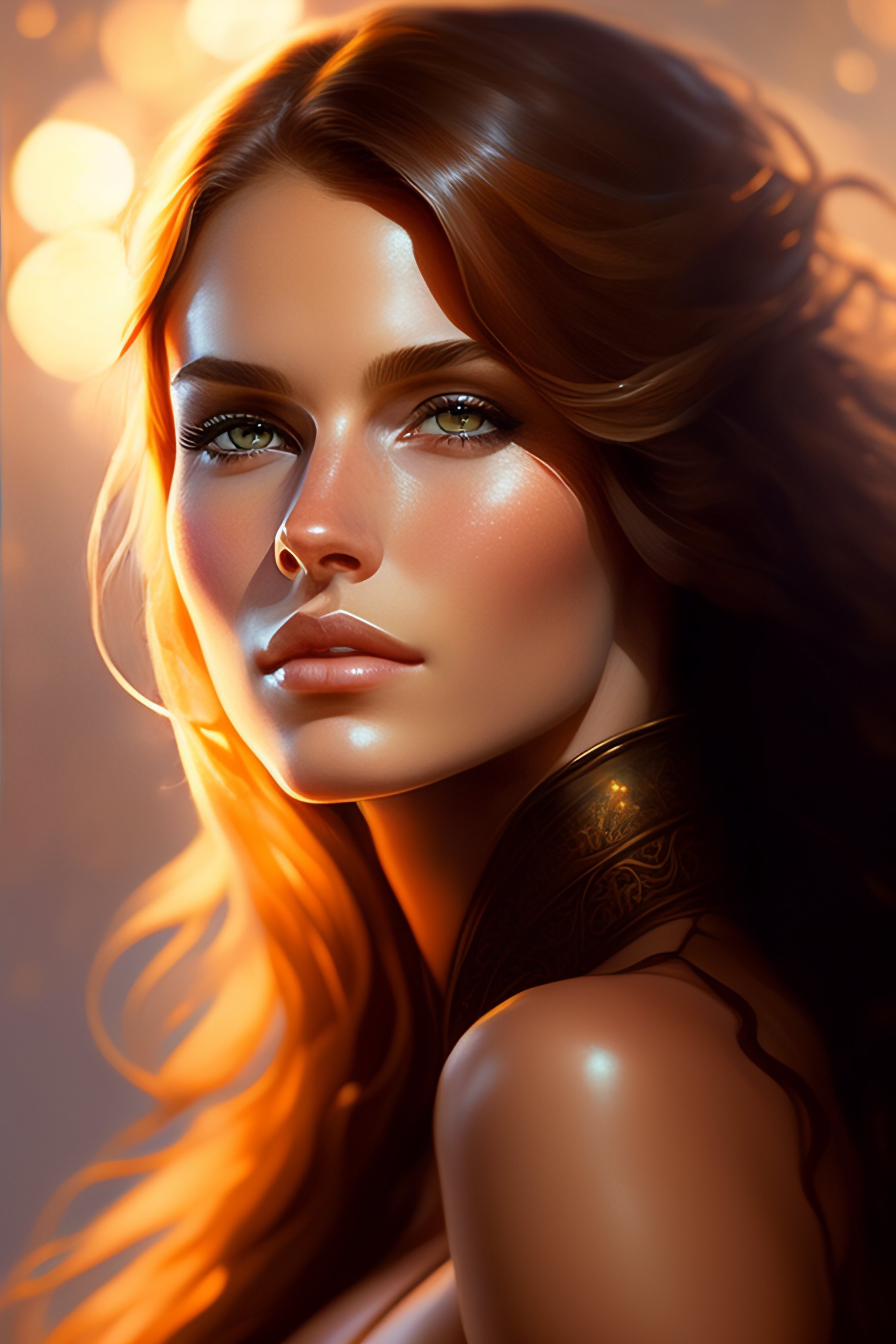 Lexica - Beautiful portrait of a beautiful Princess, sparkling hazel ...