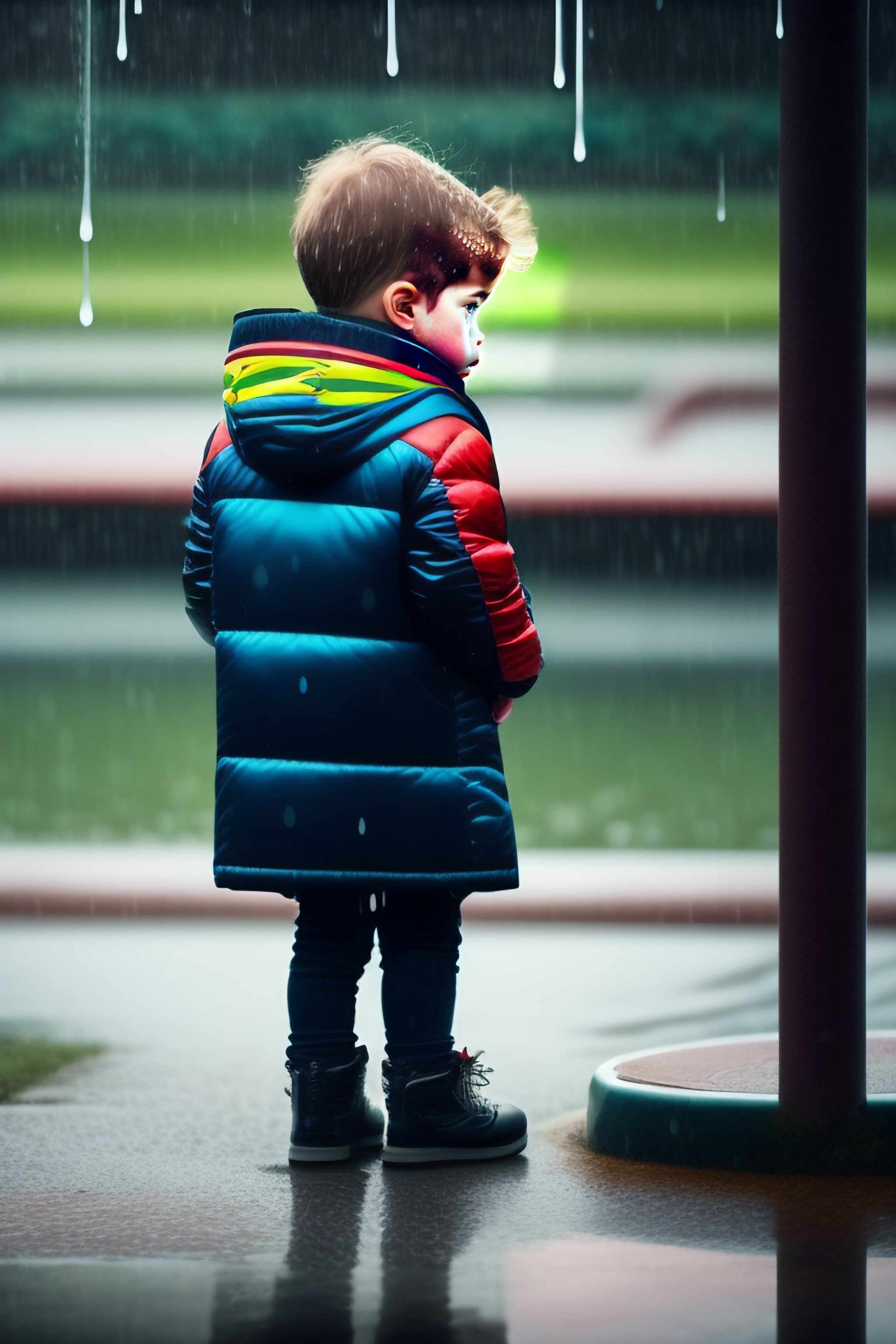 Kid Playing Alone Sad