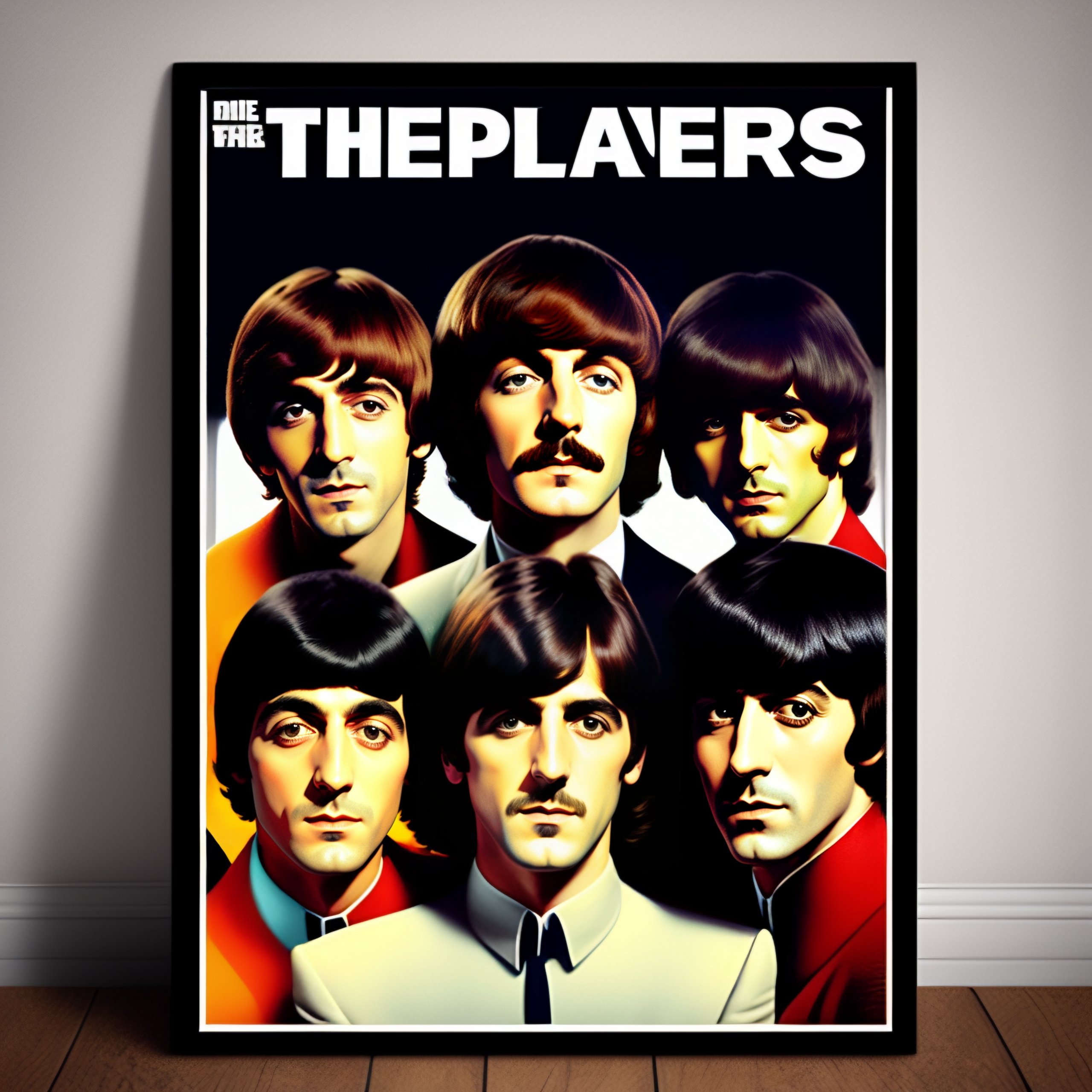Lexica - The beatles 4 musicians retro poster