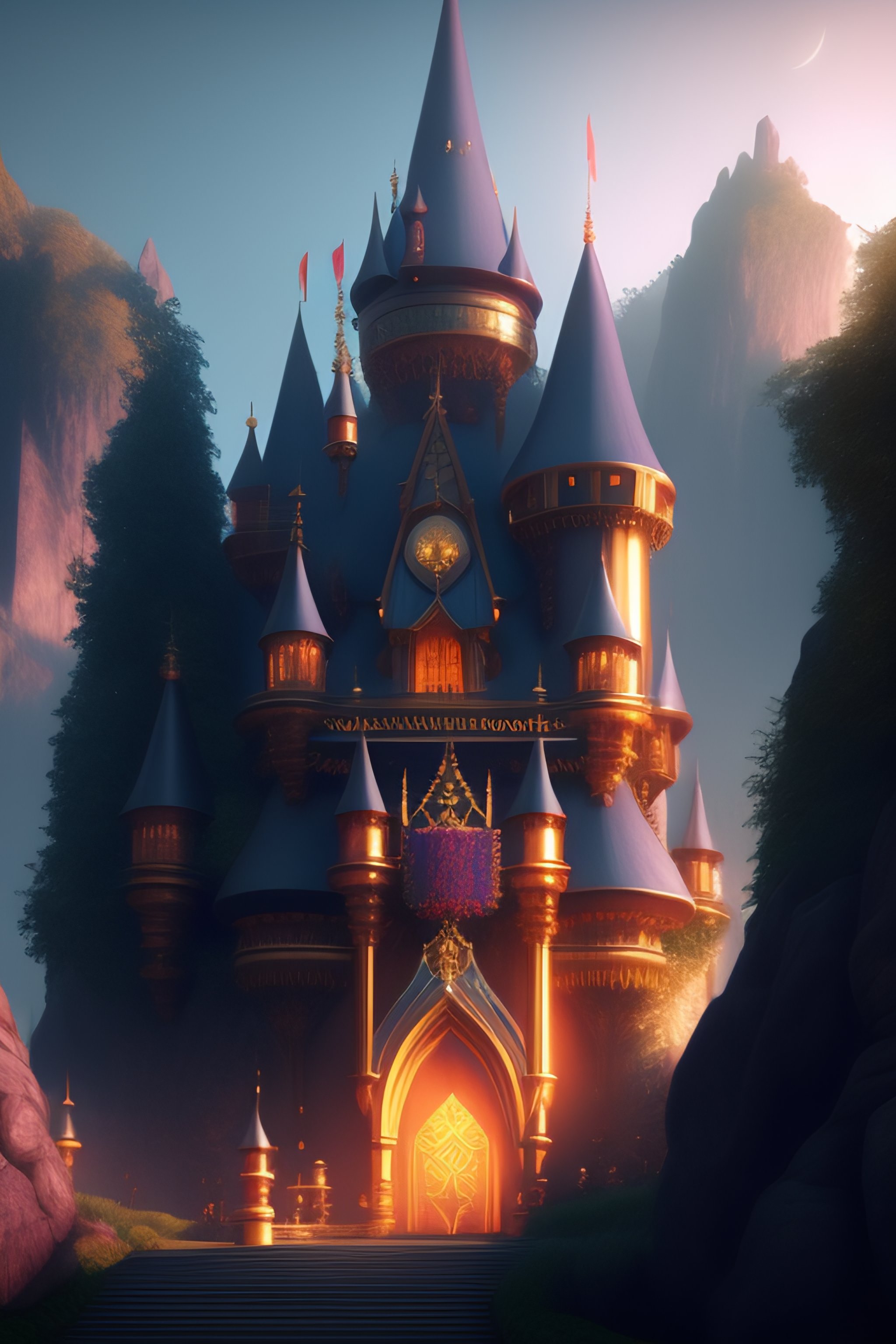 Futuristic Castle Concept Art