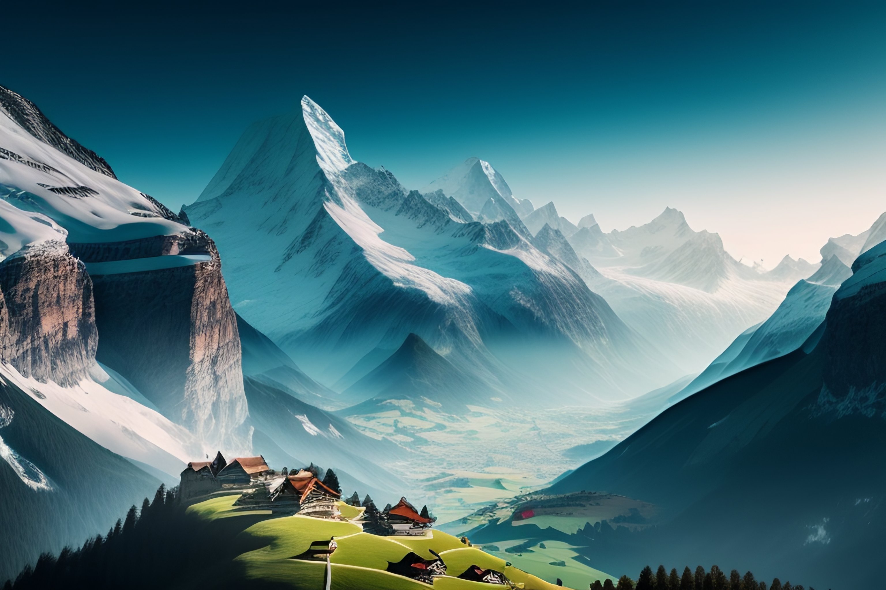 Lexica - A beautiful and highly detailed matte painting of the epic ...