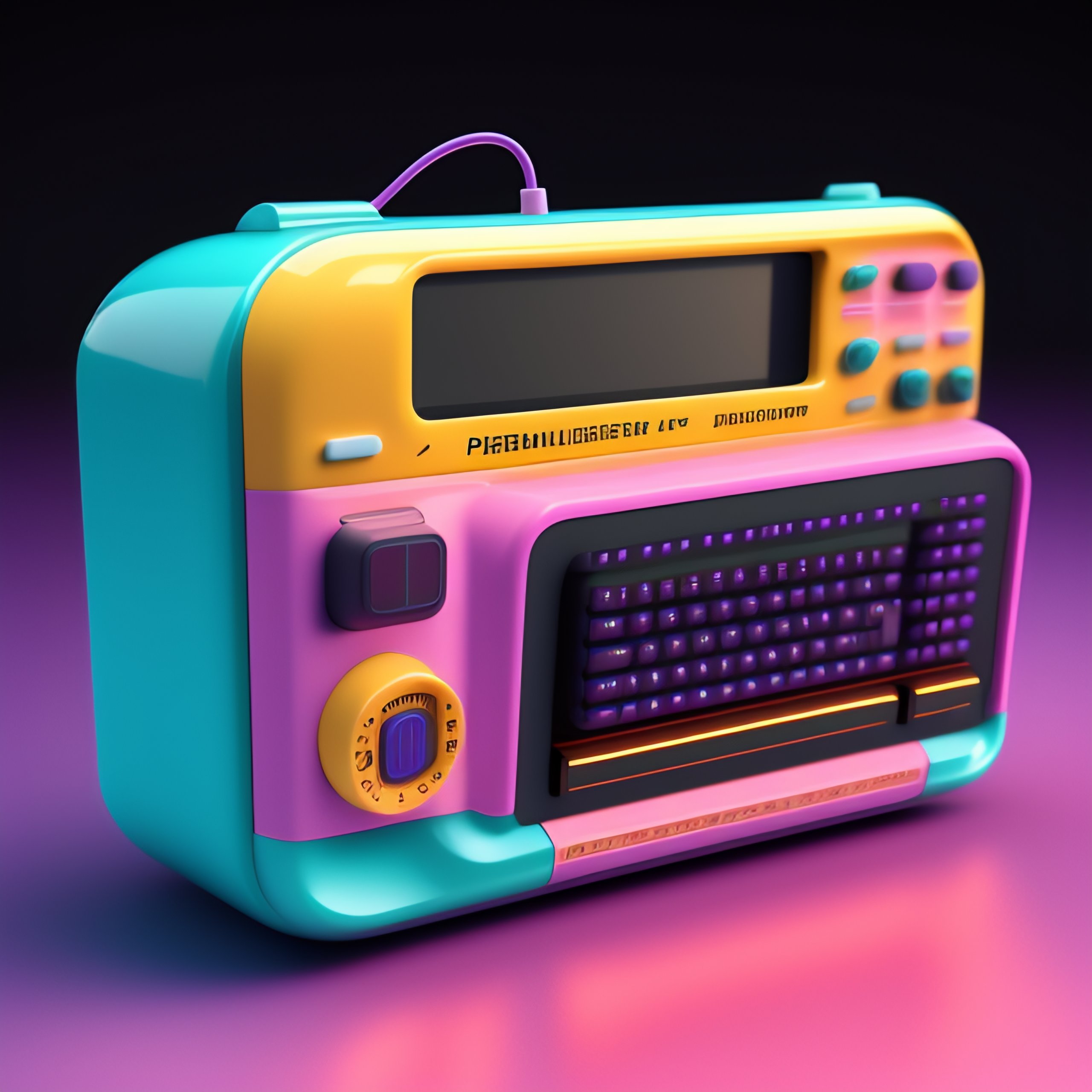 Lexica - Vintage personal handheld computer device, 1990s, retro mini ...