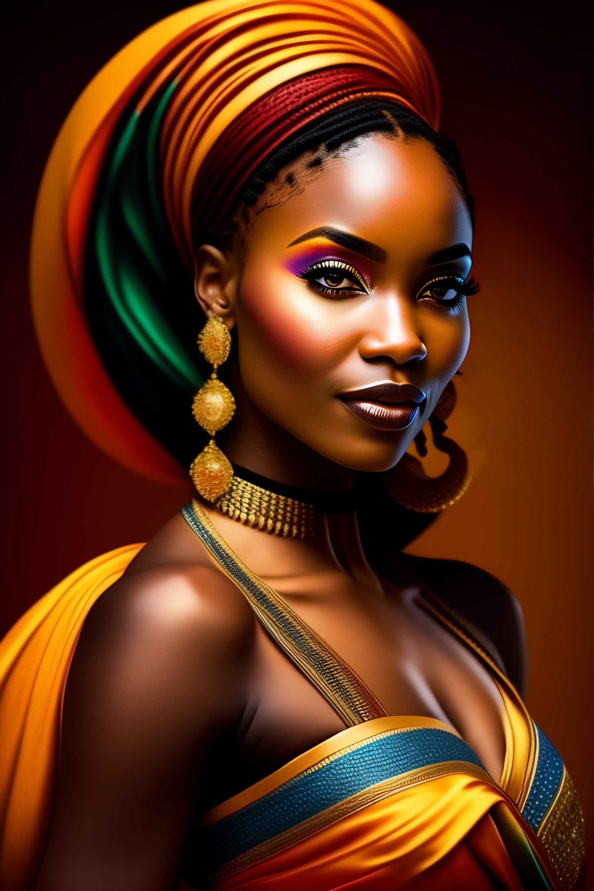 Lexica - Fine African girl