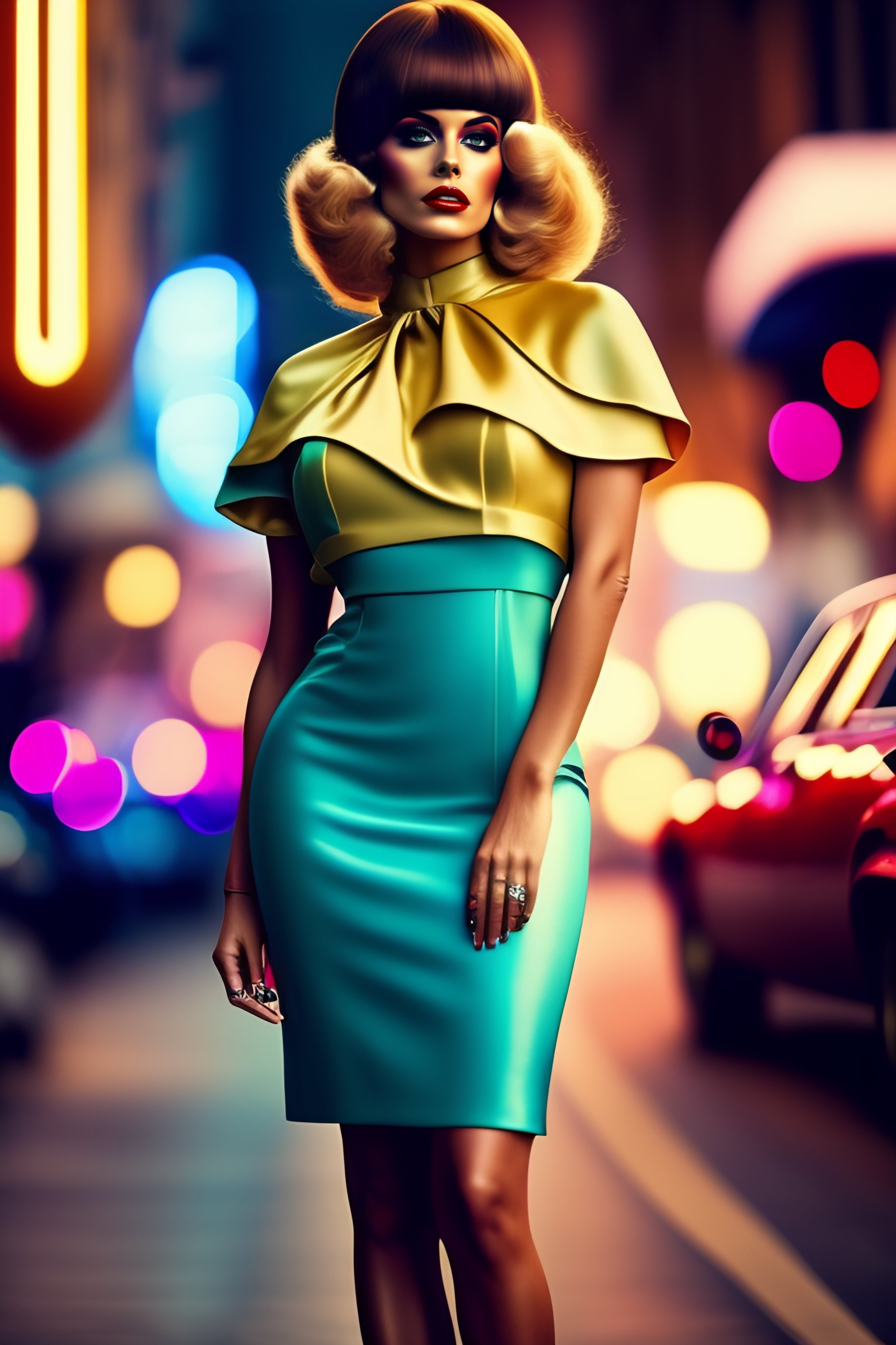 Lexica - Retro 60s, drinking Cocktail additcs imaginary skinny crazy intergalactic,big eyes ...