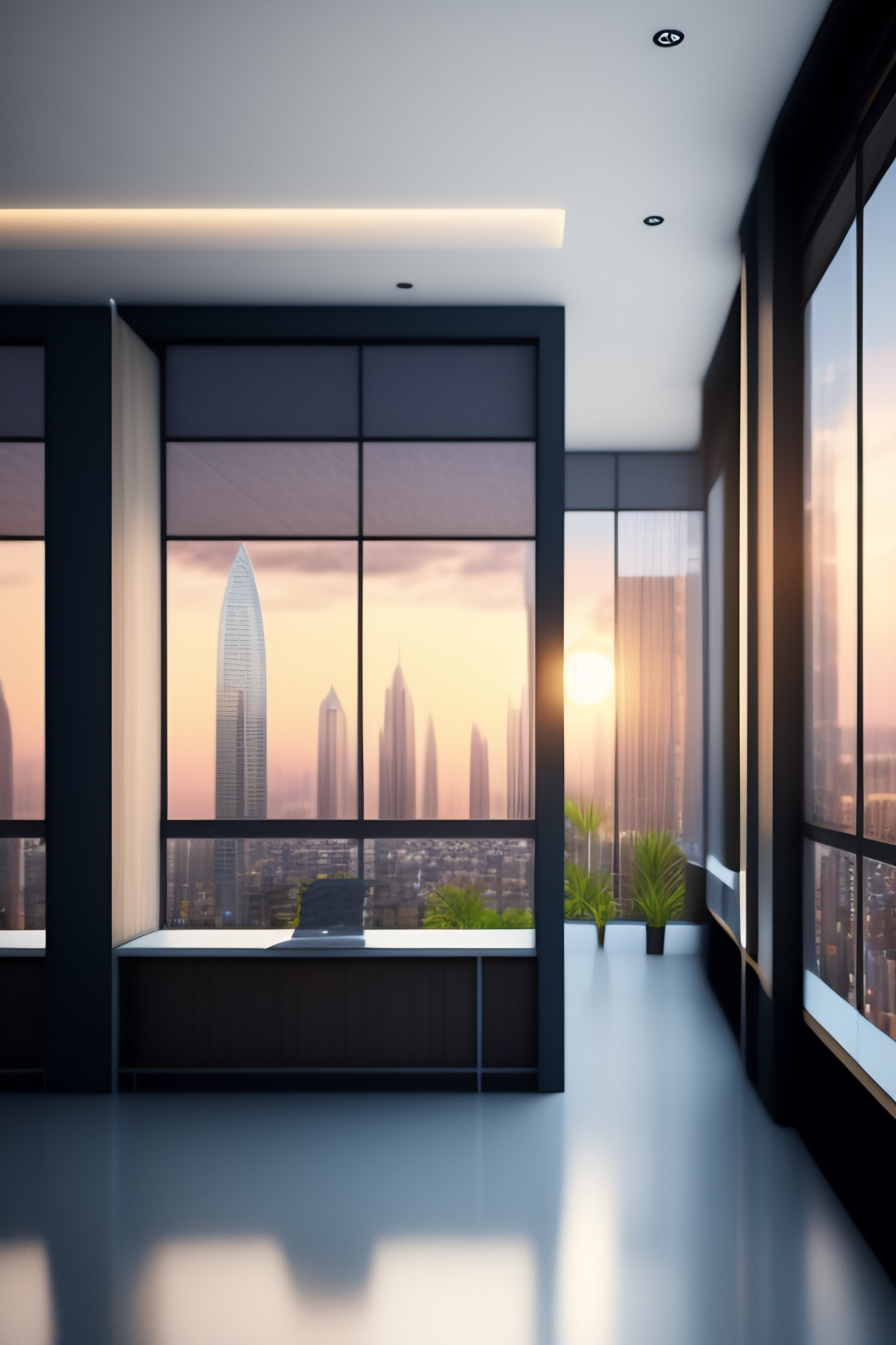 Lexica - Office, interior, startup, design, 8k, photorealistic, light wood, glass table, 20ft by ...