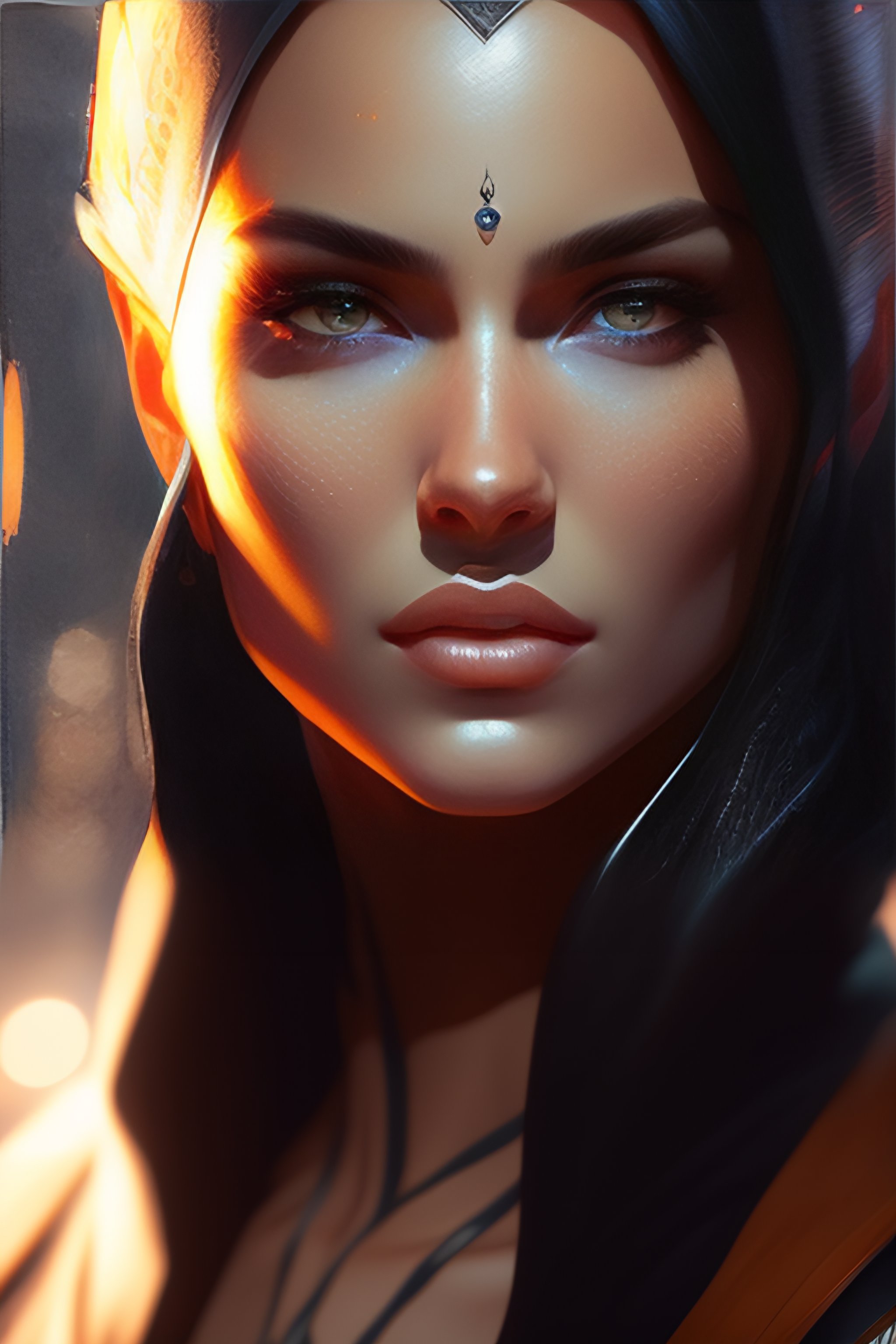 Lexica - Hypnotised, faces symmetrical eyes, character concept art ...