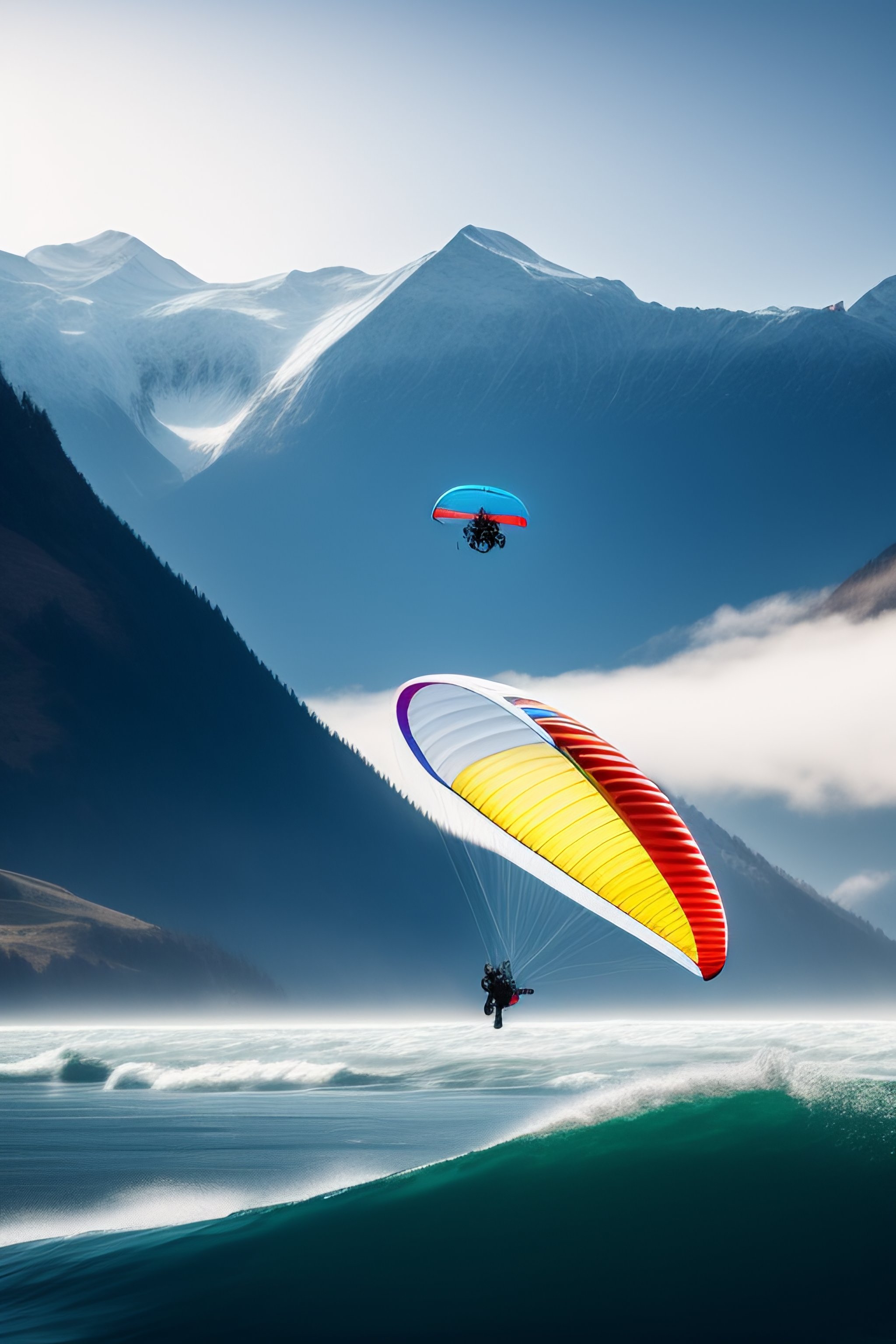 Lexica - Robot surfing paraglider helicopter