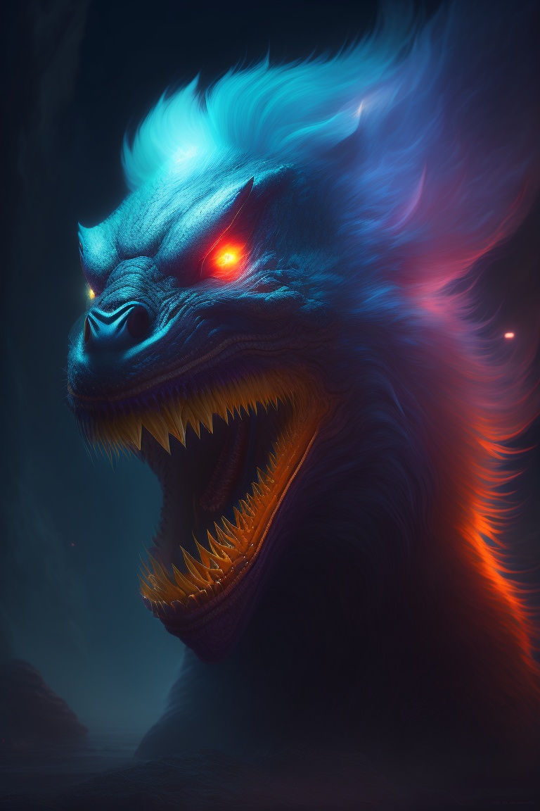 Lexica - Monster inside a liminal space of nightmares, dynamic lighting ...