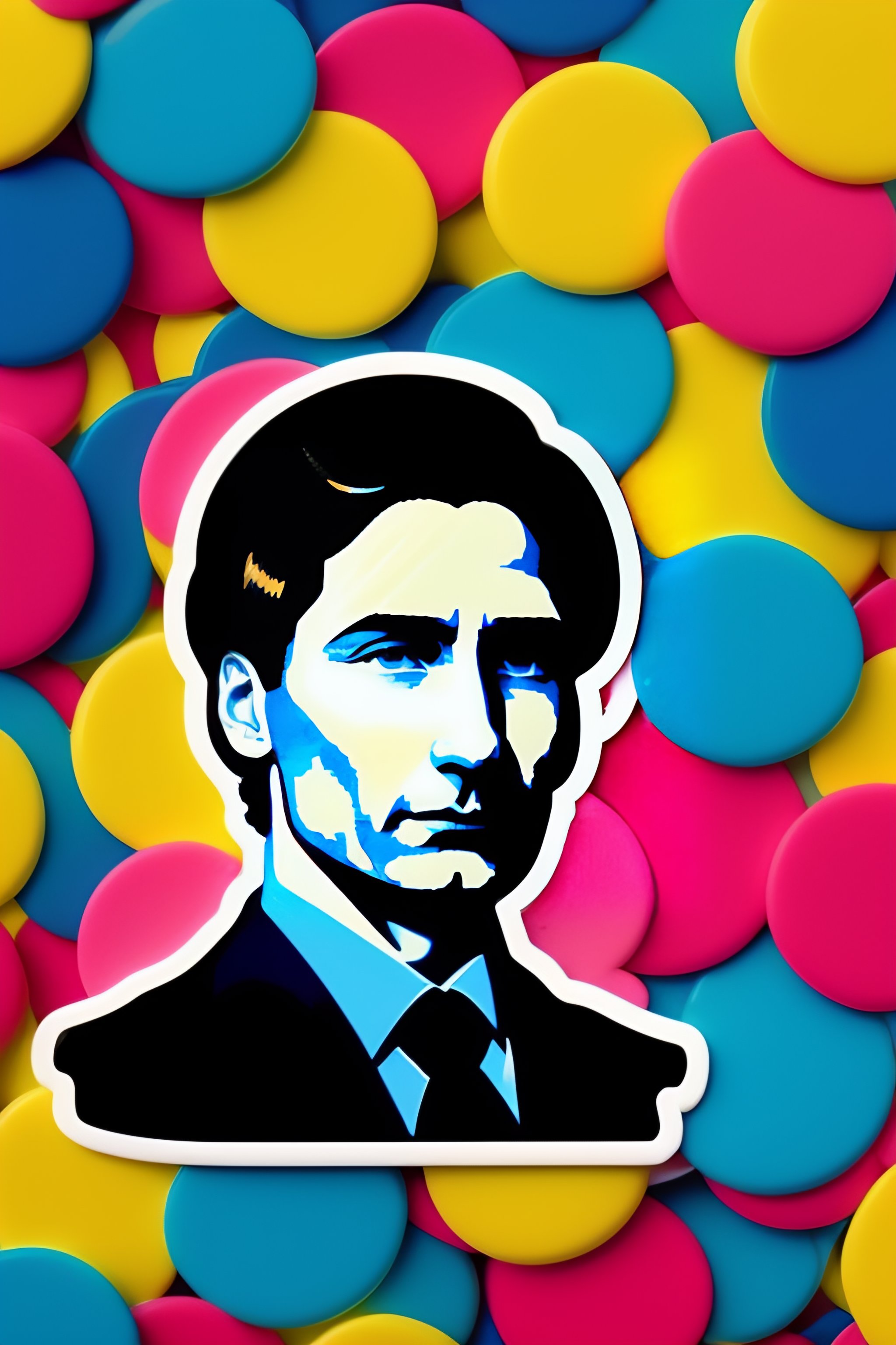 Lexica - Cute cartoon Wladimir Putin sticker, anime style, solid ...