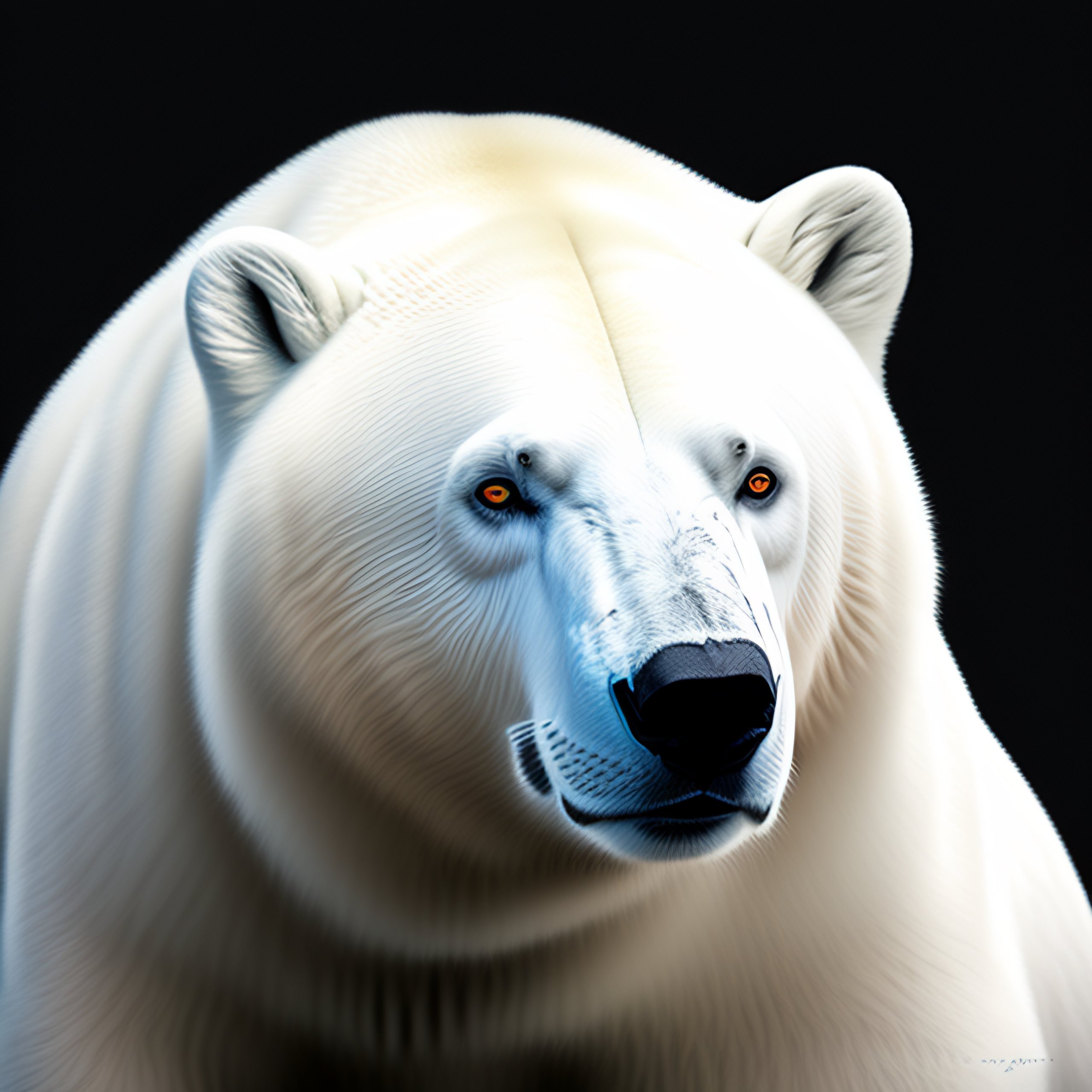 Lexica - Portrait of a polar bear for newborn visual development, high ...