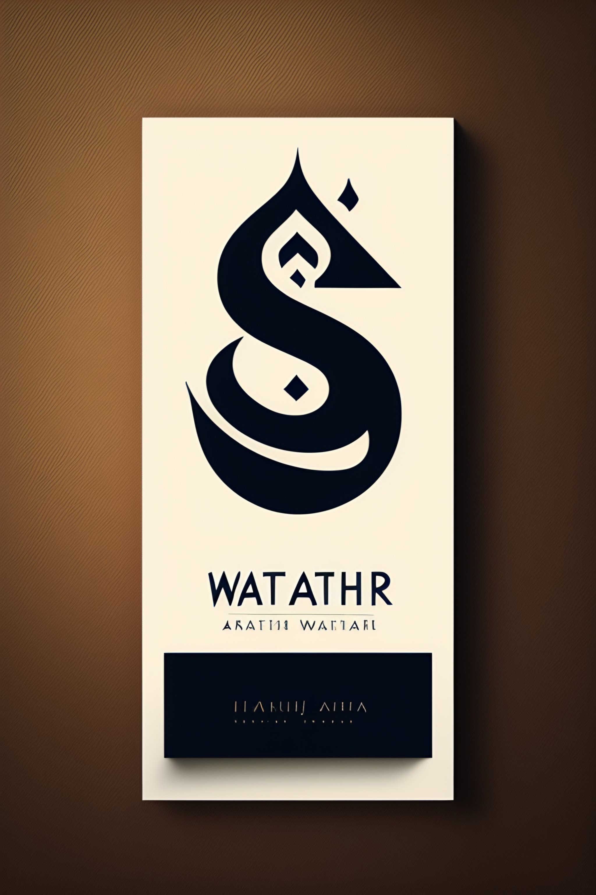 Lexica - Minimal water logo design, arabic letter, arabic language ...