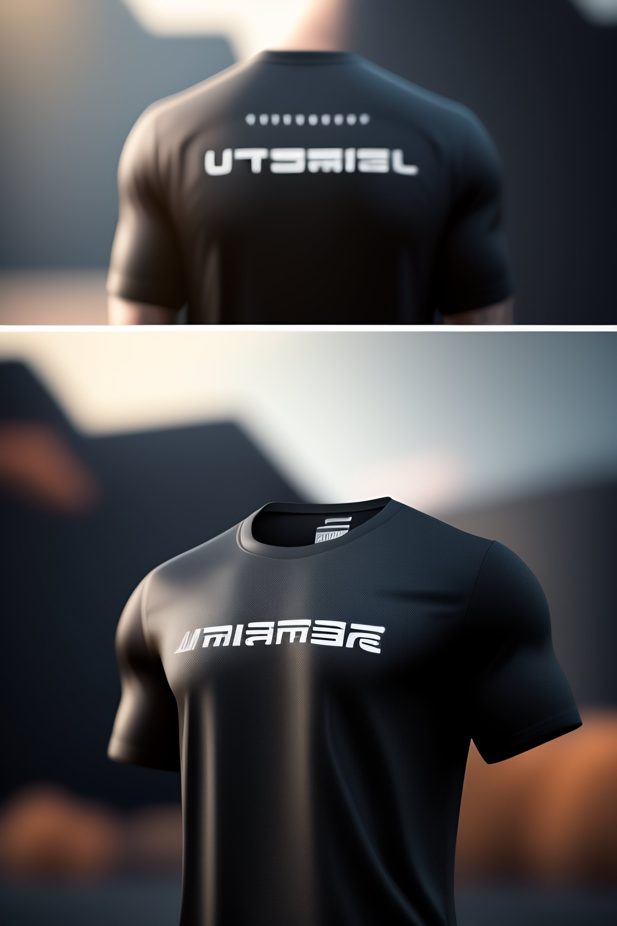 Lexica - Ultra realistic, unreal engine, empty, black T-shirt mockup ...