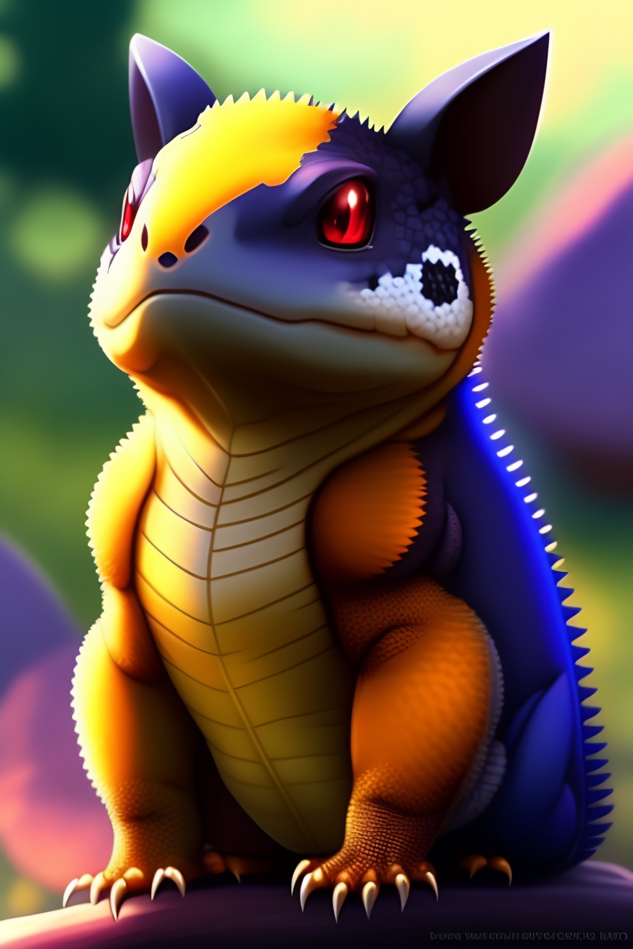 Lexica - A cute rock type pokemon that resembles a uromastyx and ...