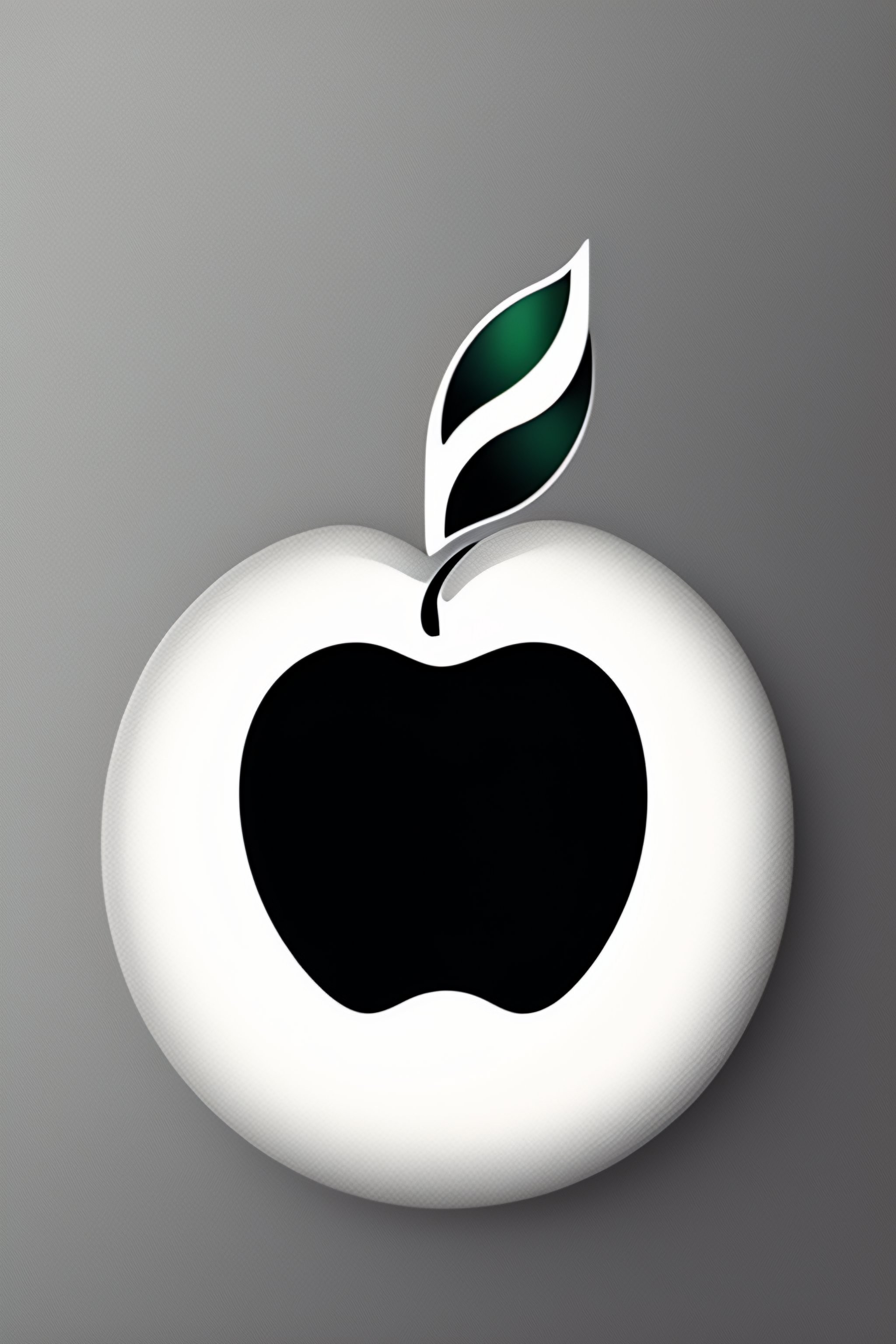 Lexica - The Apple logo is a stylized apple shape with a bite taken out ...