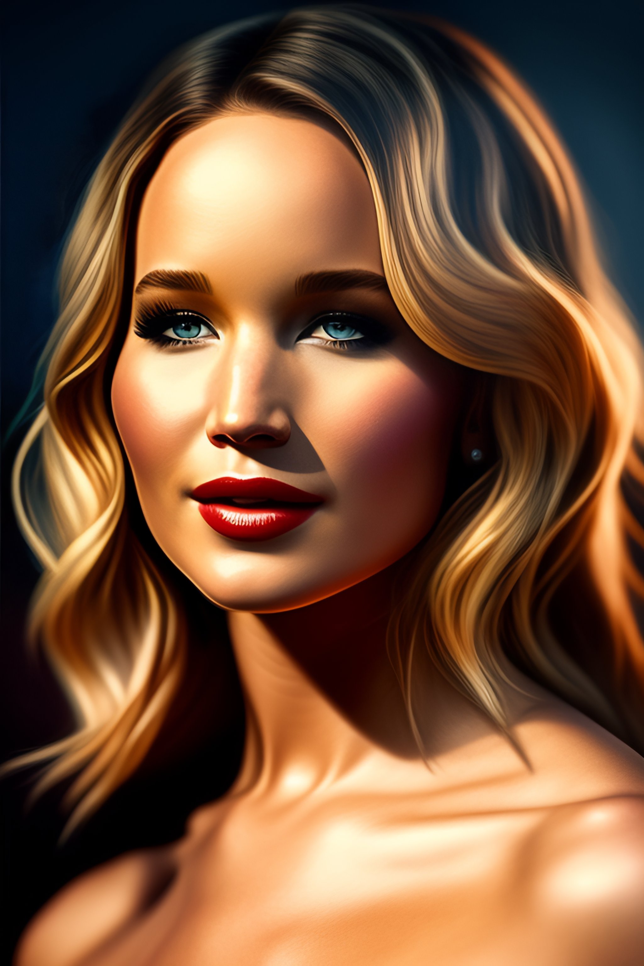 Lexica - Portrait Jennifer Lawrence