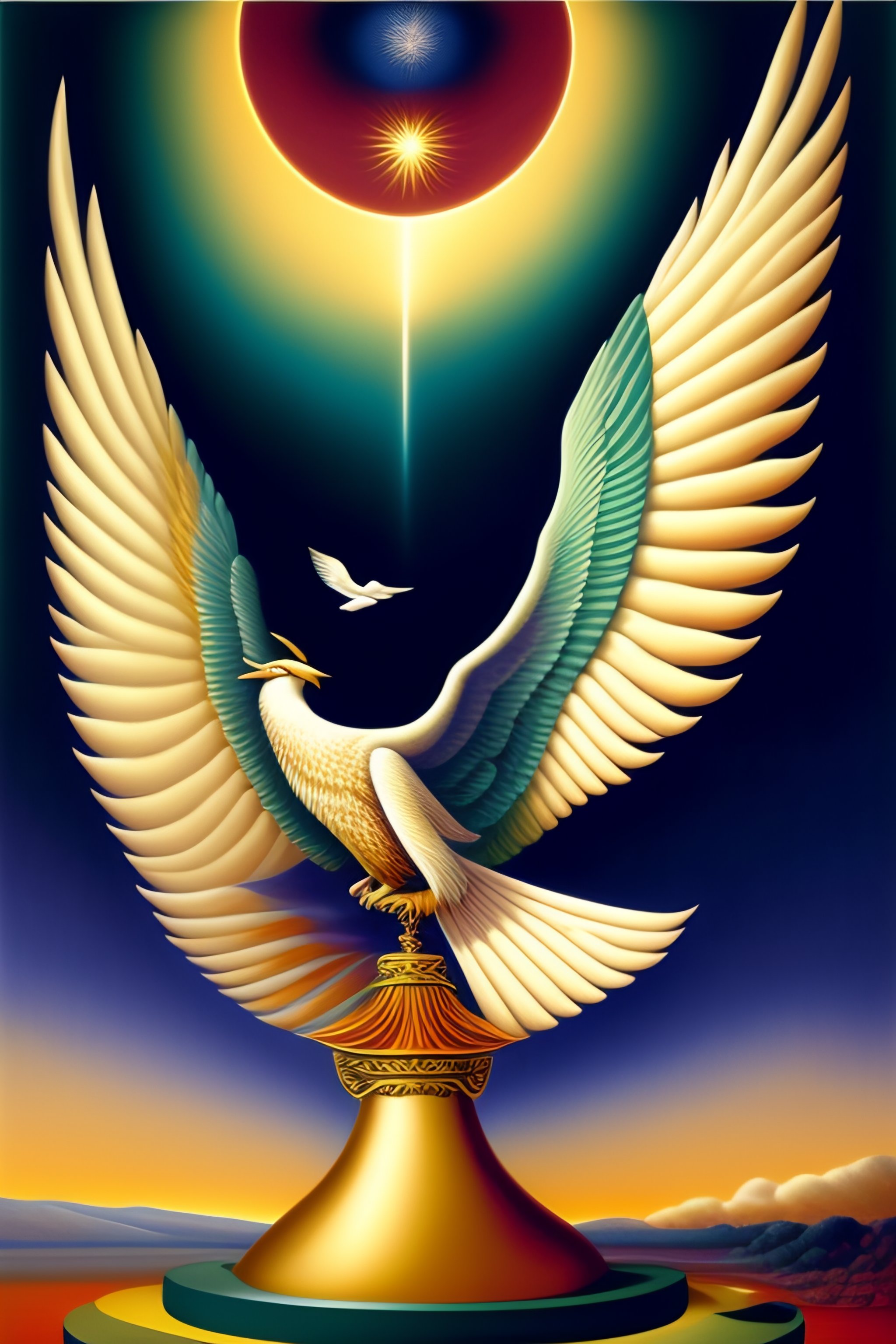 Lexica - In the corners of the Wheel of Fortune card are four winged ...