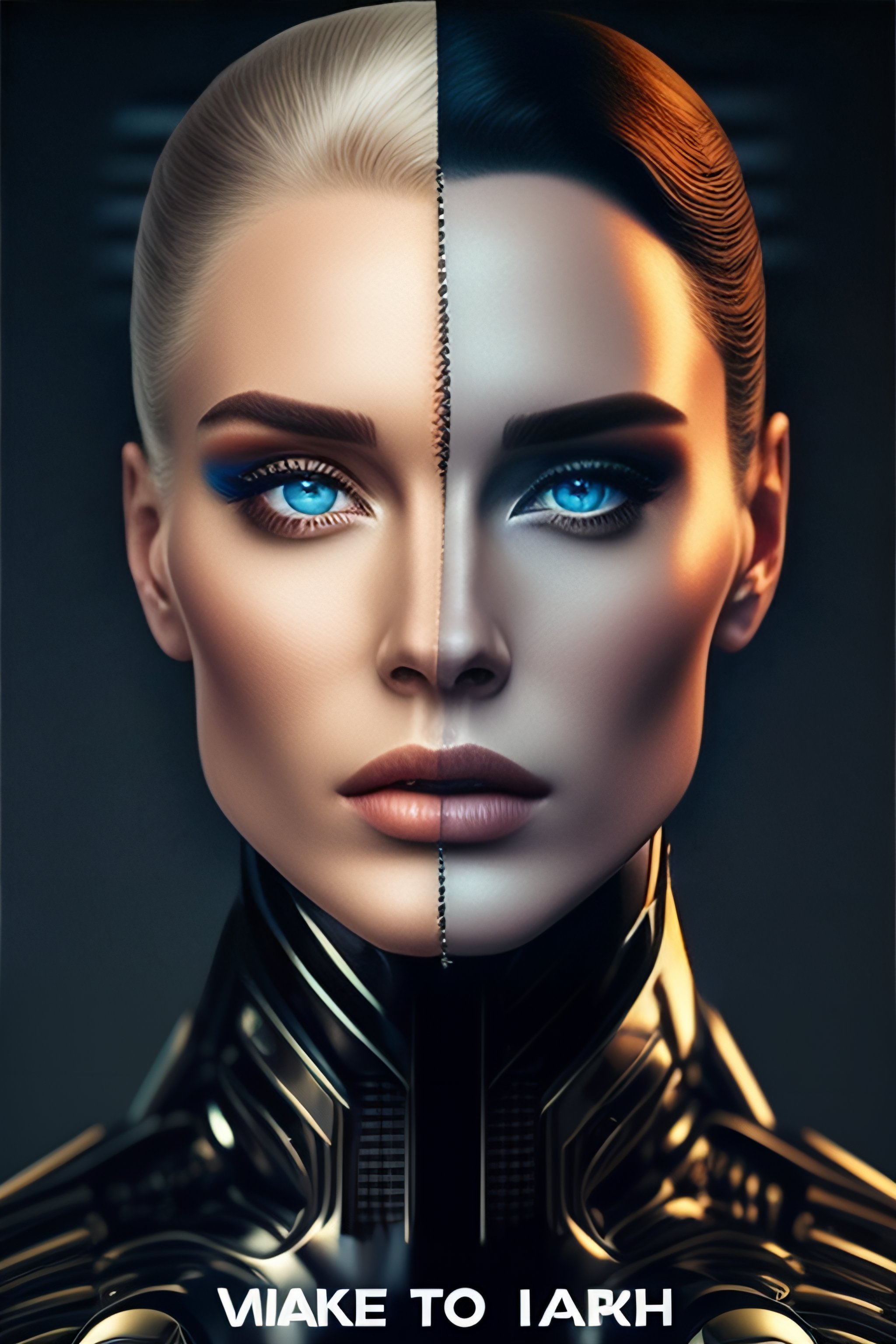 Lexica - Male robot pretending to be human, fake pale skin, stunning ...