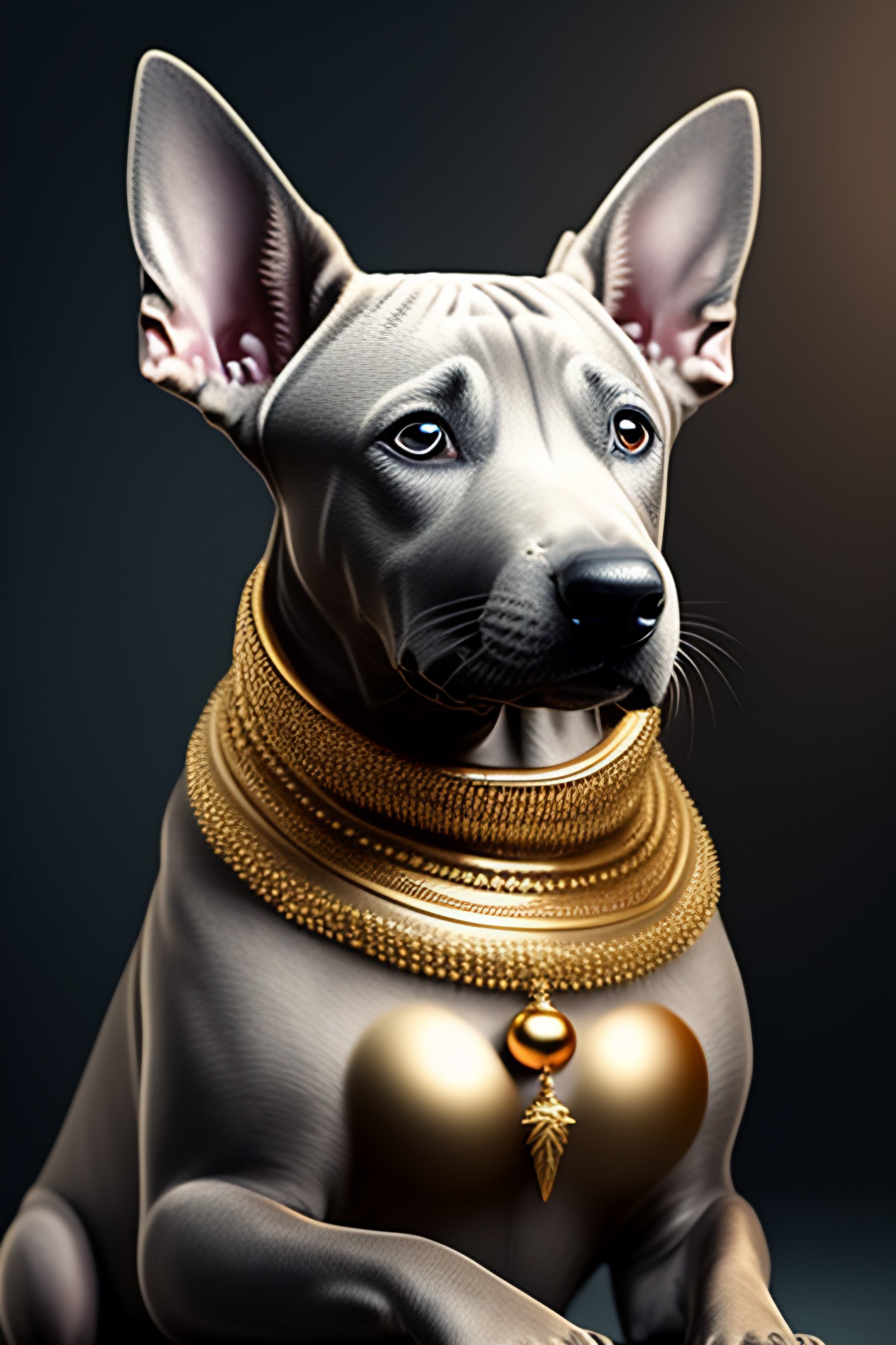 Lexica - Cute and adorable cartoon grey thai ridgeback baby as a ...
