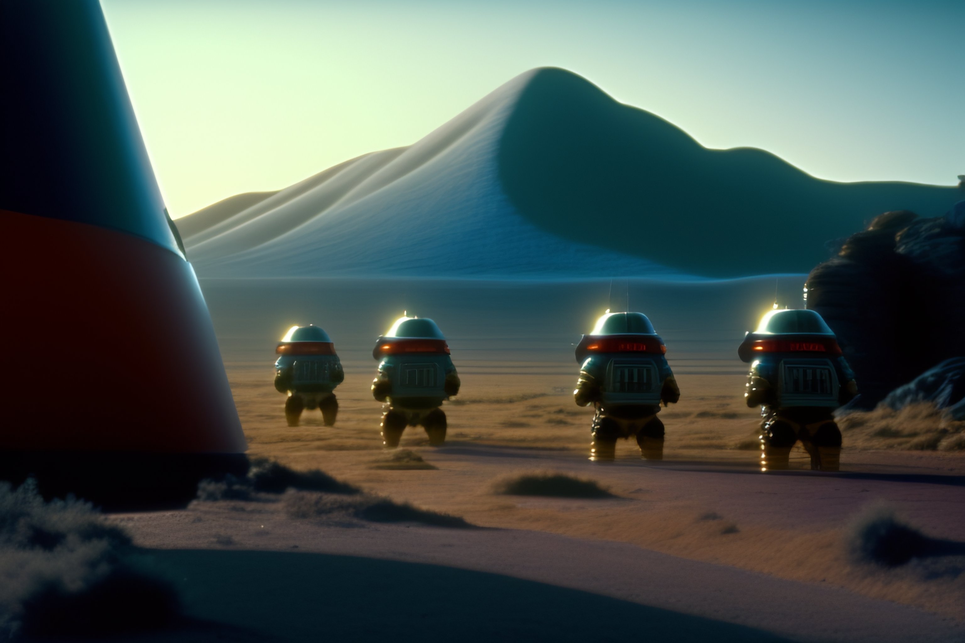 Lexica - Space Invaders are threatening an alien family, scene from ...