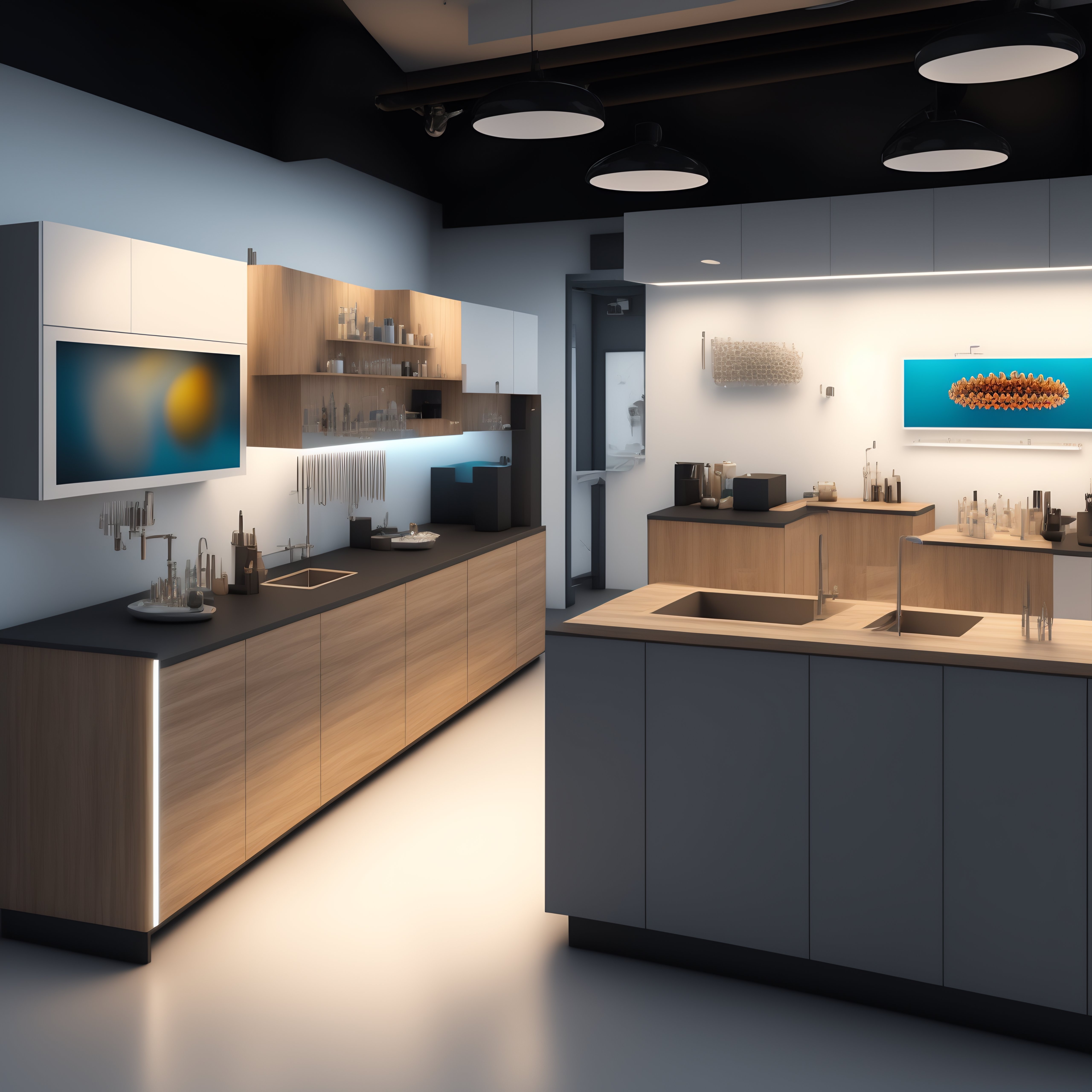 Lexica - Hyper-realistic rendering of dental laboratory, integrating ...