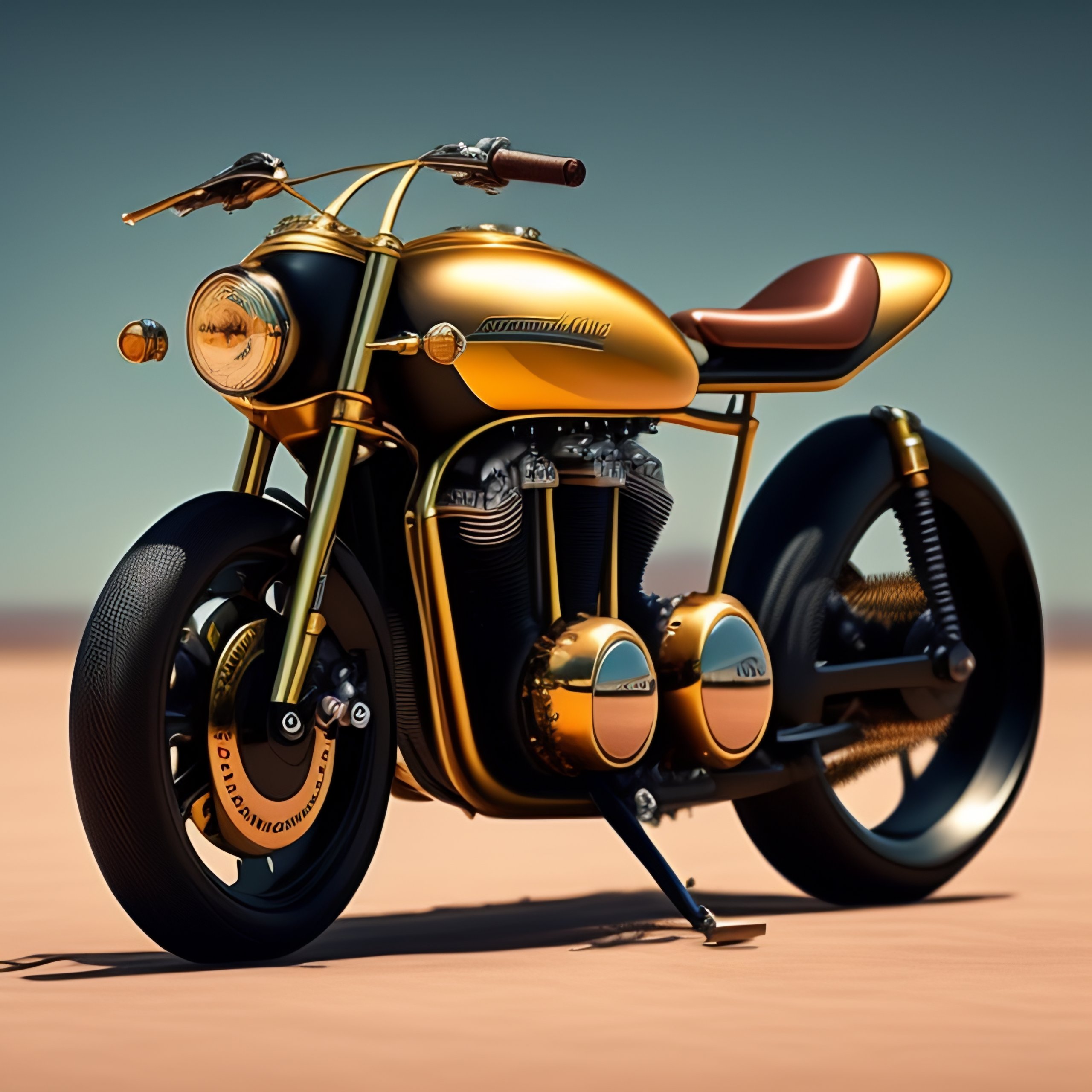 Lexica - A steampunk sports motorcycle