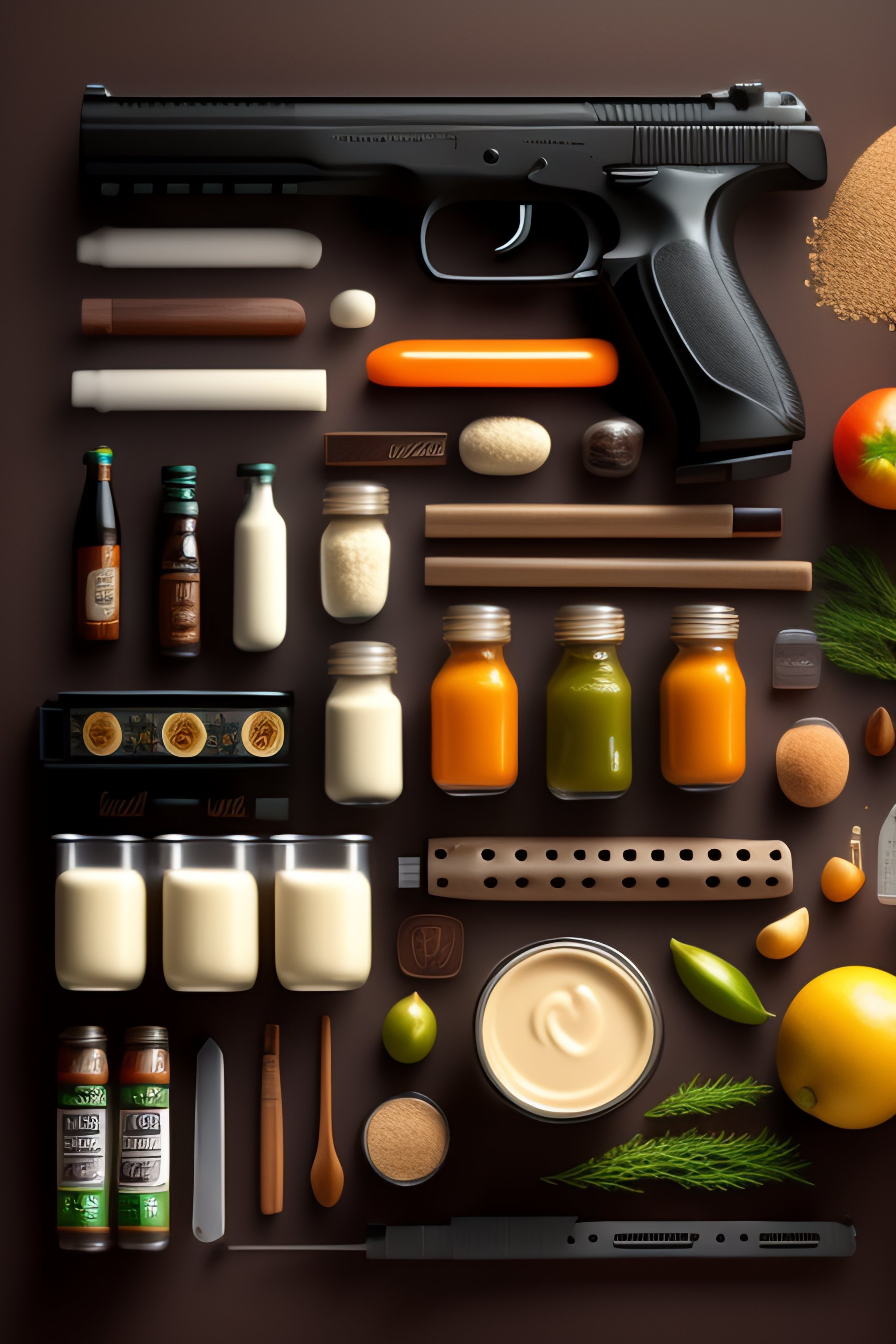 Lexica - Baby food, milk, guns, bullets, grenade, swords, weapon parts ...