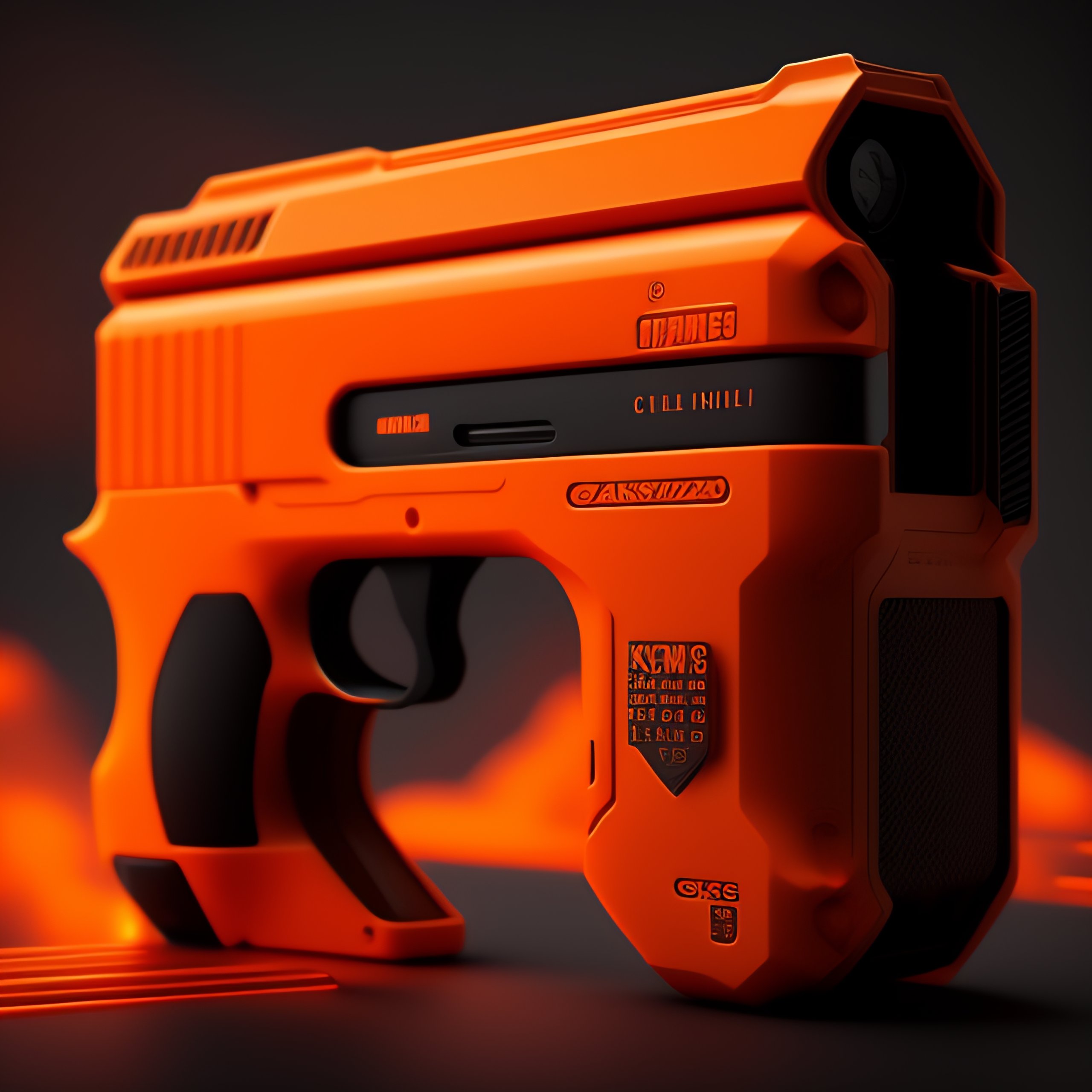 Lexica - CS-GO man terrorist skin, hollographic orange details color ...