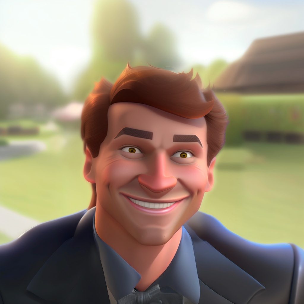 Lexica - Caricature 3D render smiling, exaggerated features, highly ...