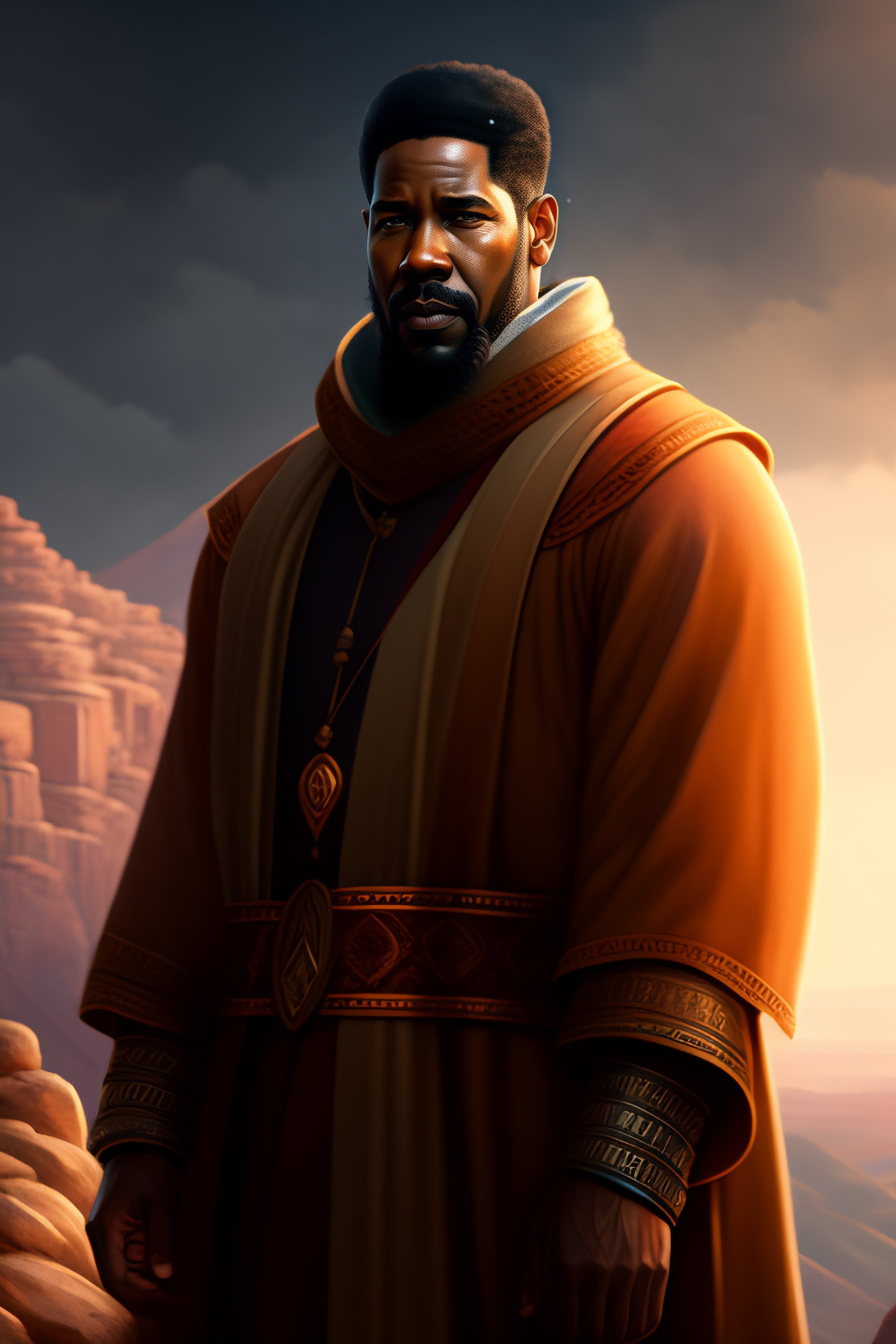 Lexica - Denzel washington portrait Moses holding a commandment on the ...