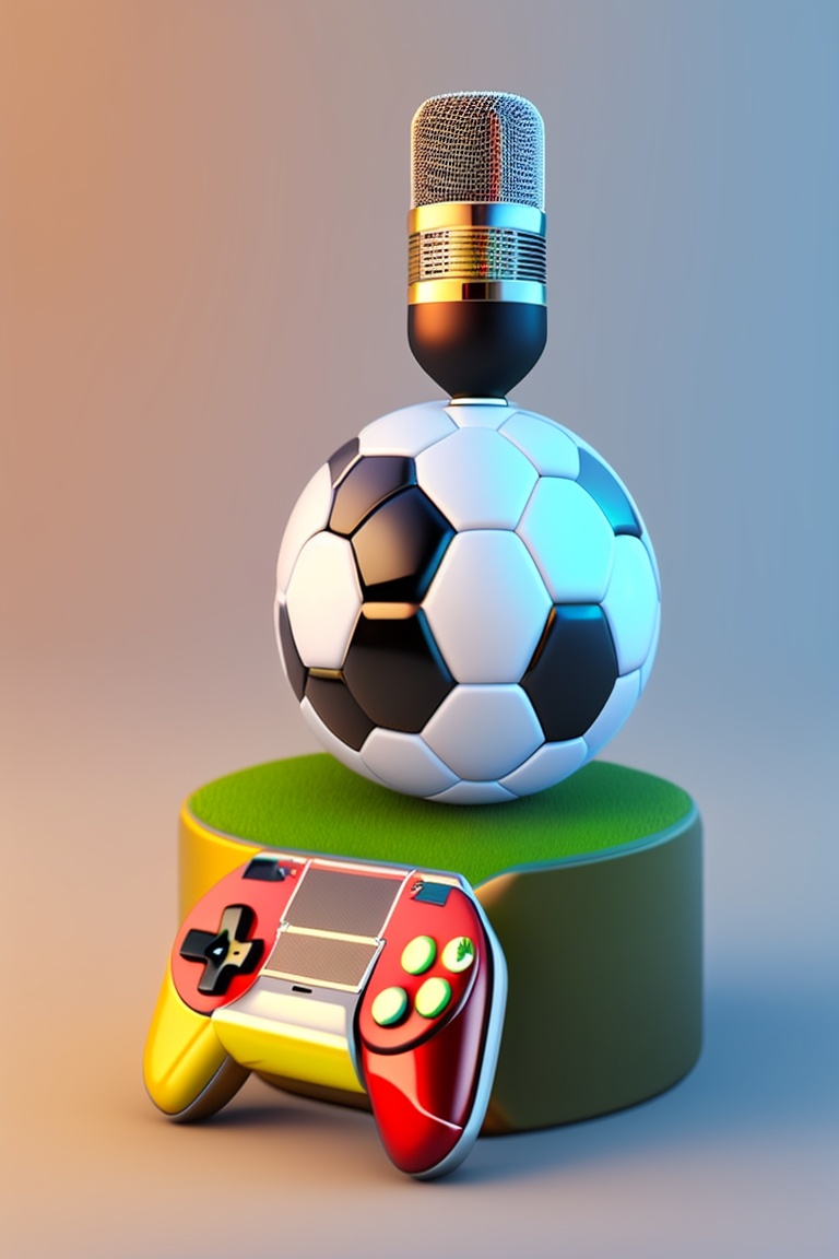 Lexica - An image of a soccer ball, a video game controller and a ...