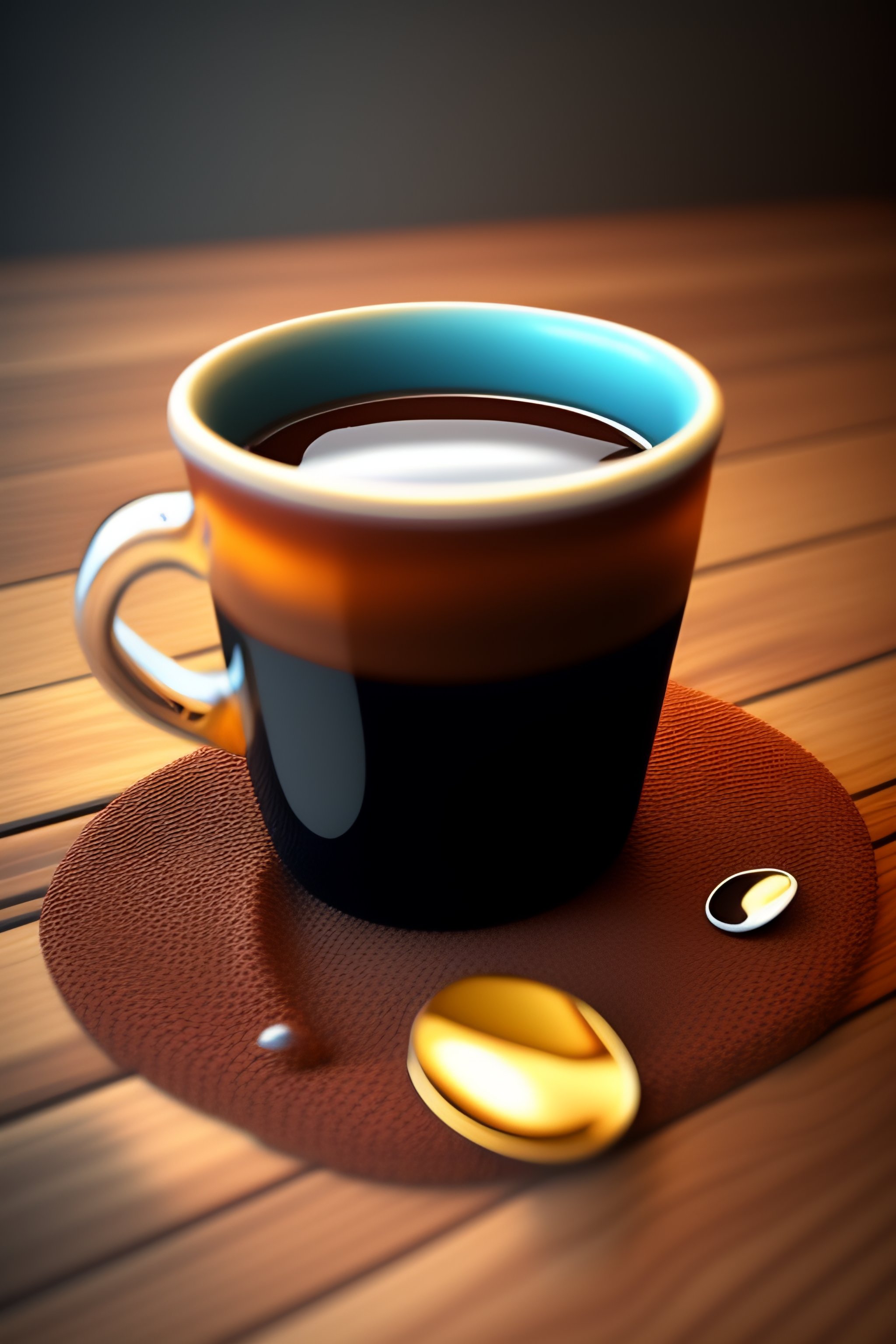 Lexica - Coffee Shop 3d Icon iPhone realistic