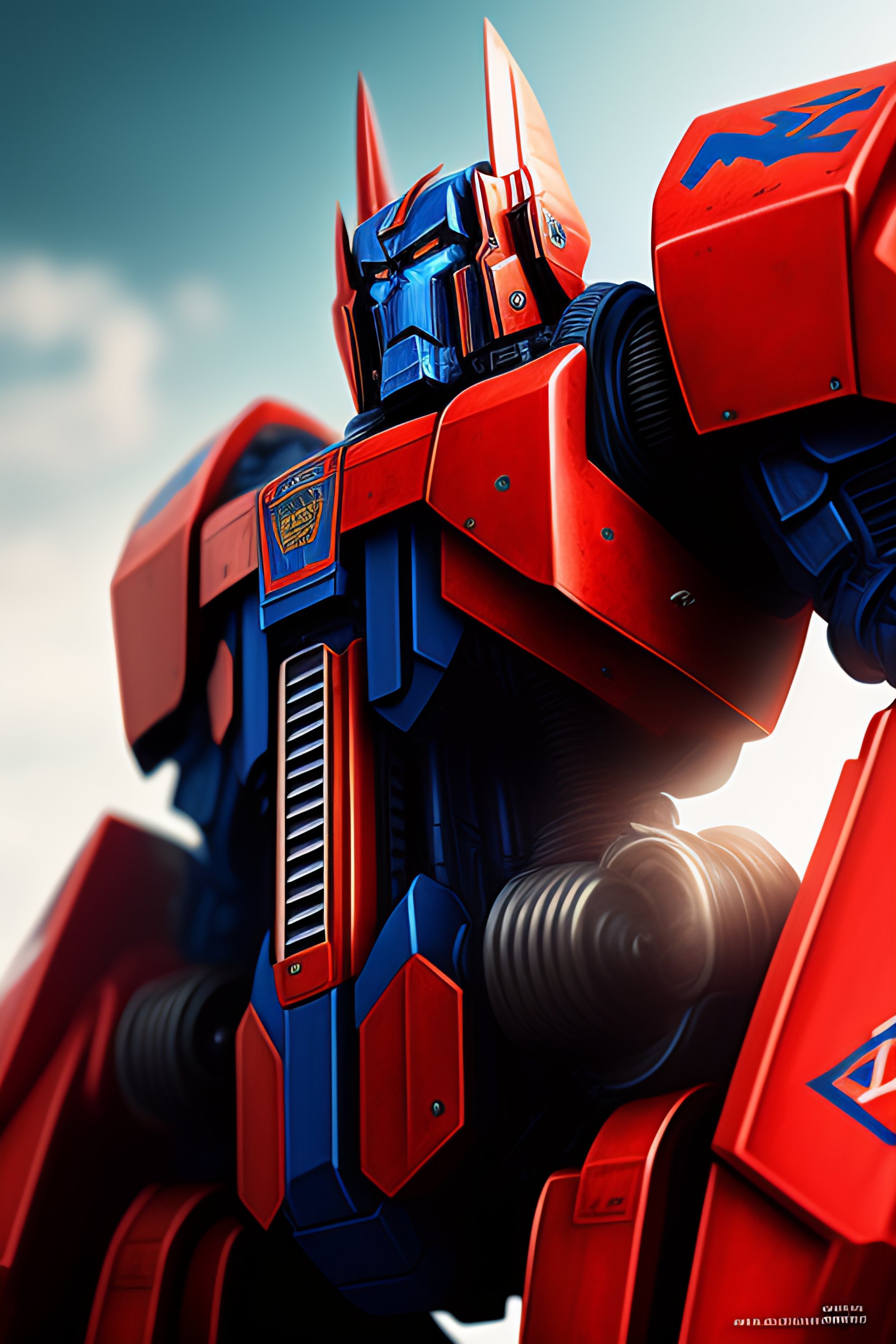 Lexica - Portrait of warhammer optimus prime